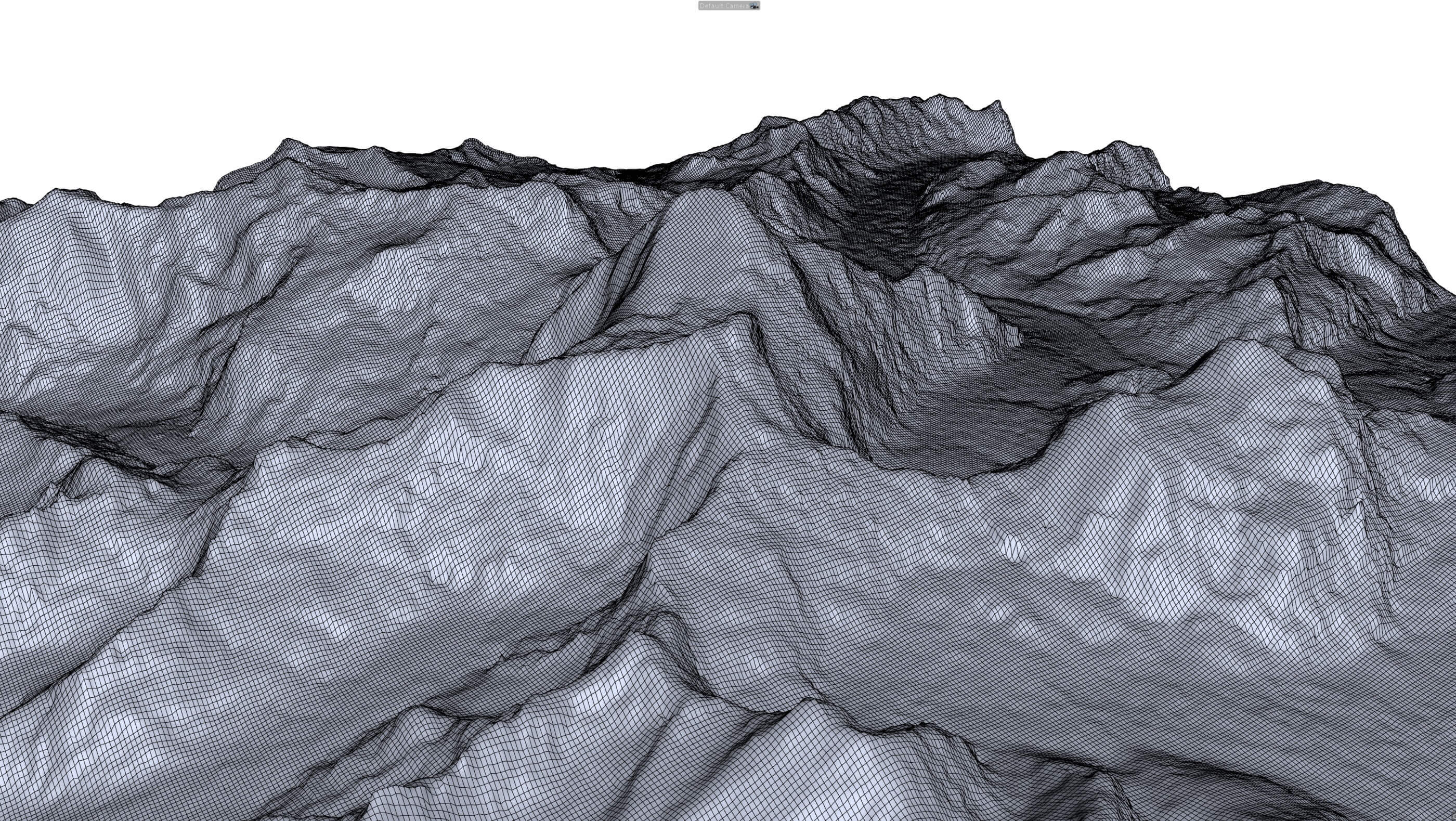 Kamet Mountain Uttarakhand India Terrain 3D Model by 3dstudio