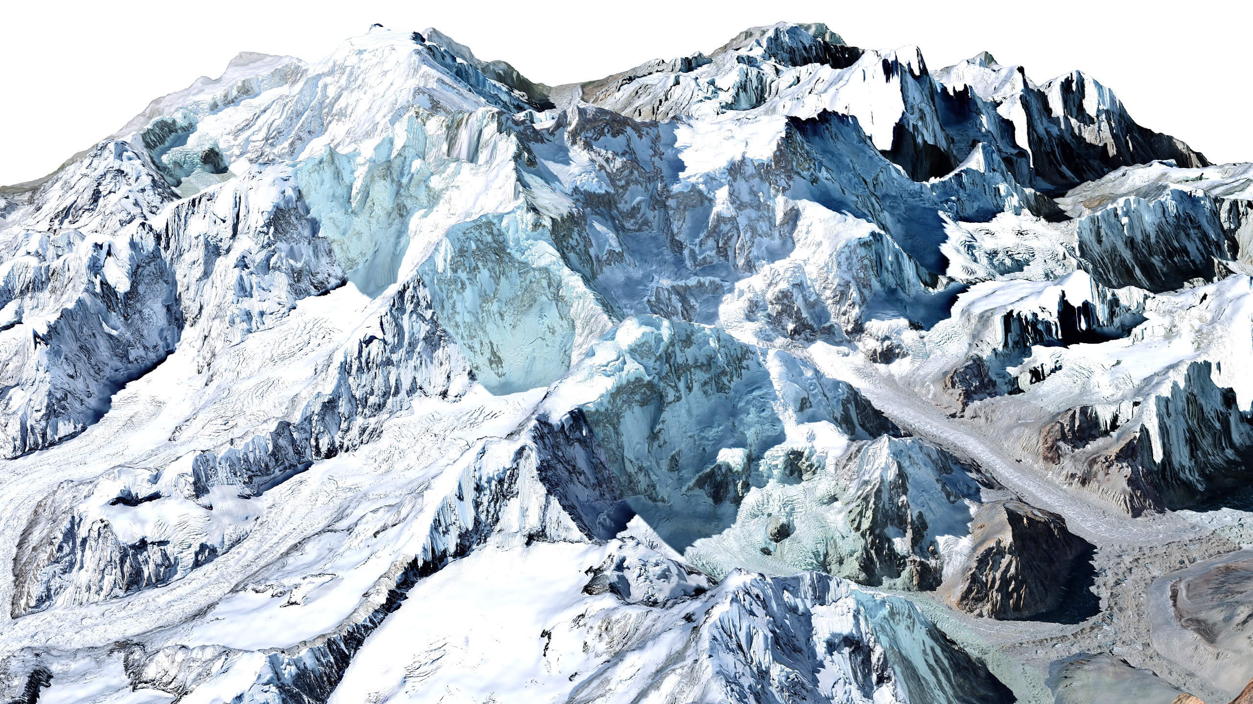 Kangchenjunga Mountain India Nepal Terrain 3D Model by 3dstudio