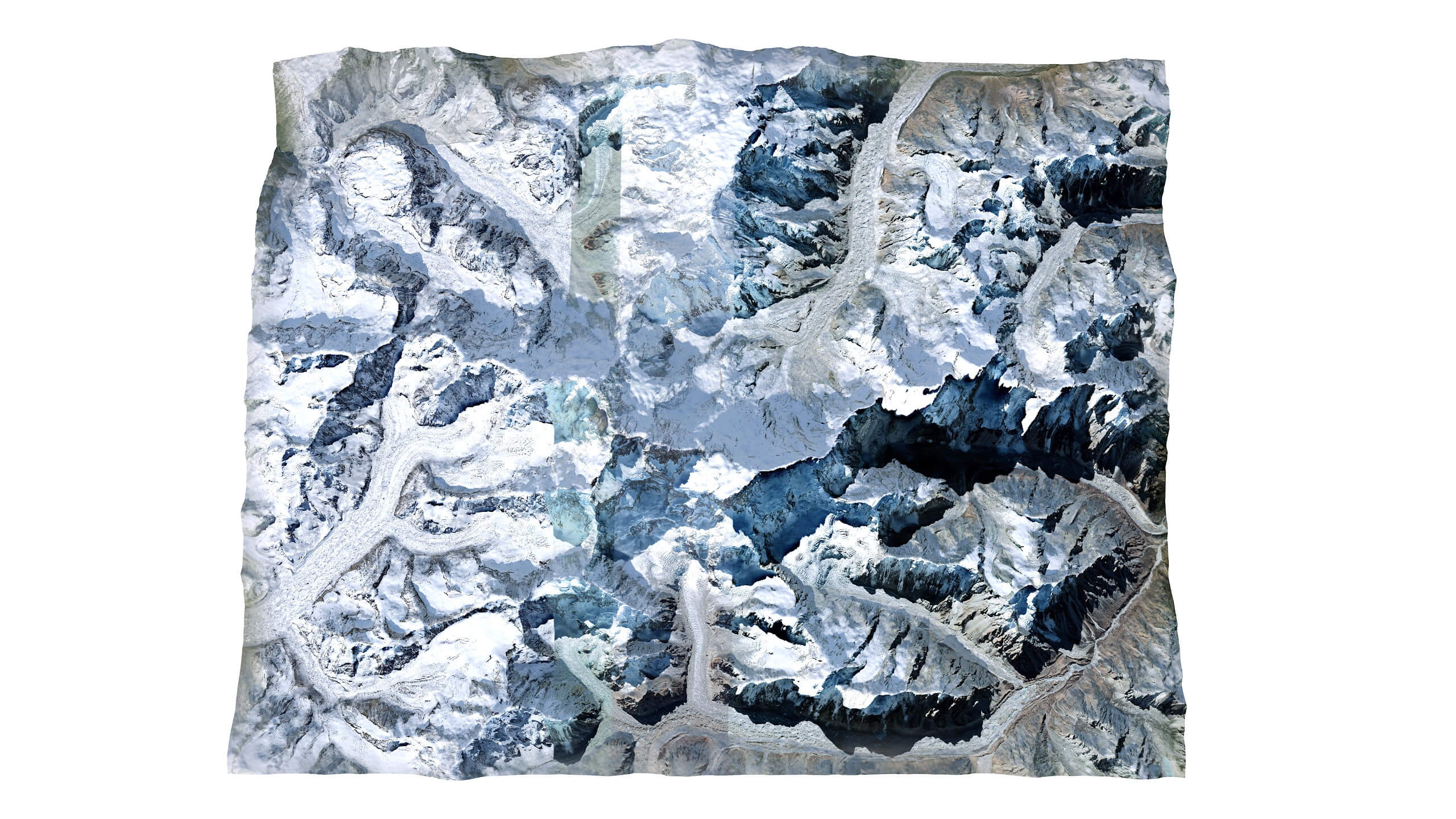 Kangchenjunga Mountain India Nepal Terrain 3D Model by 3dstudio