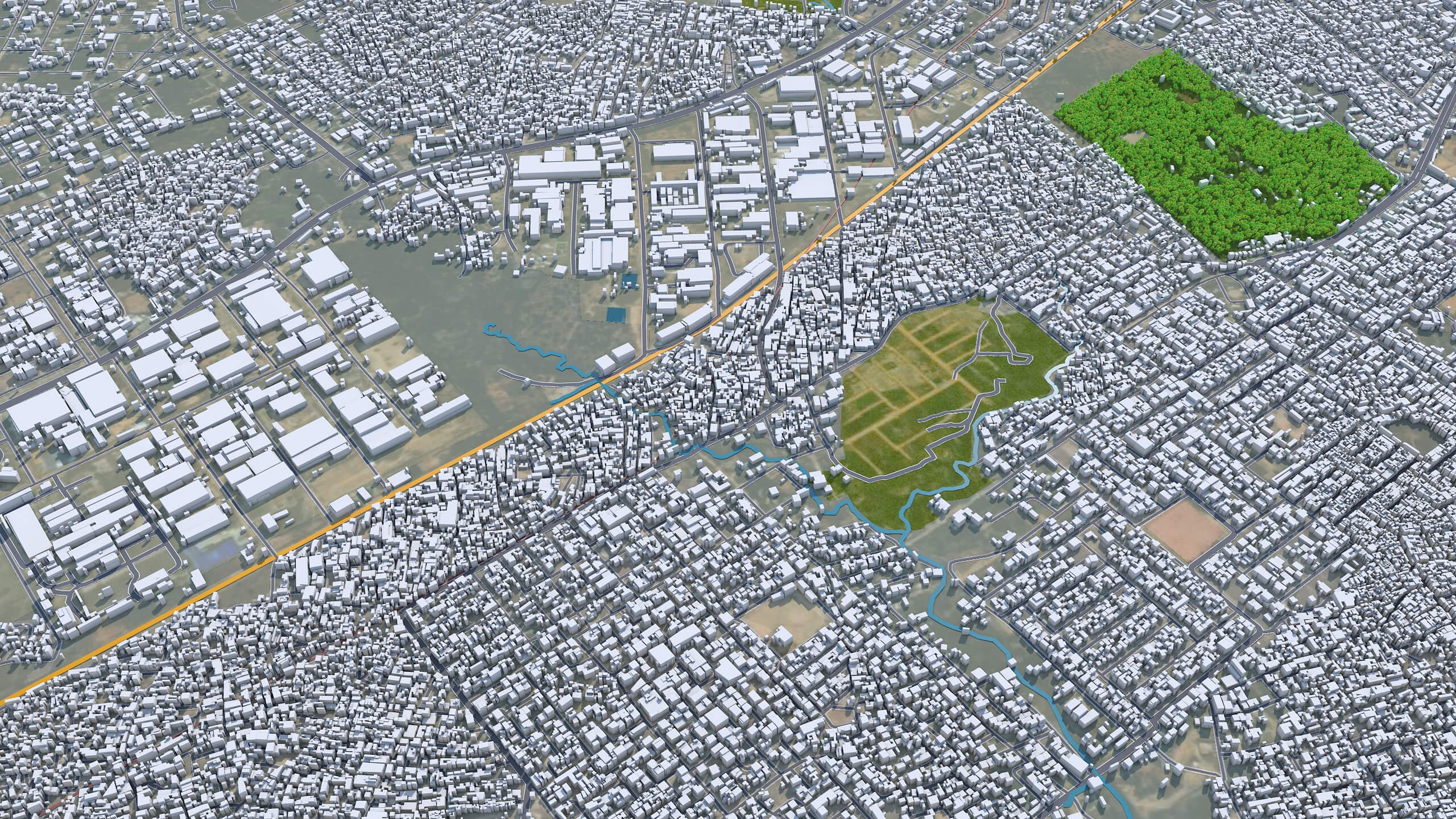 Kano City Nigeria 3D Model 40km by 3dstudio