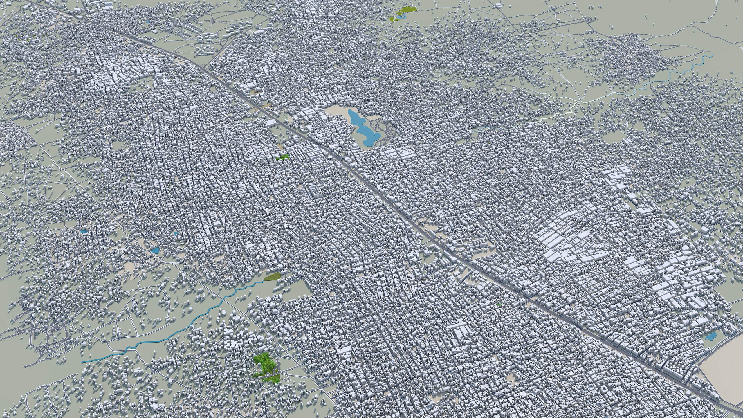 Kano City Nigeria 3D Model 40km by 3dstudio