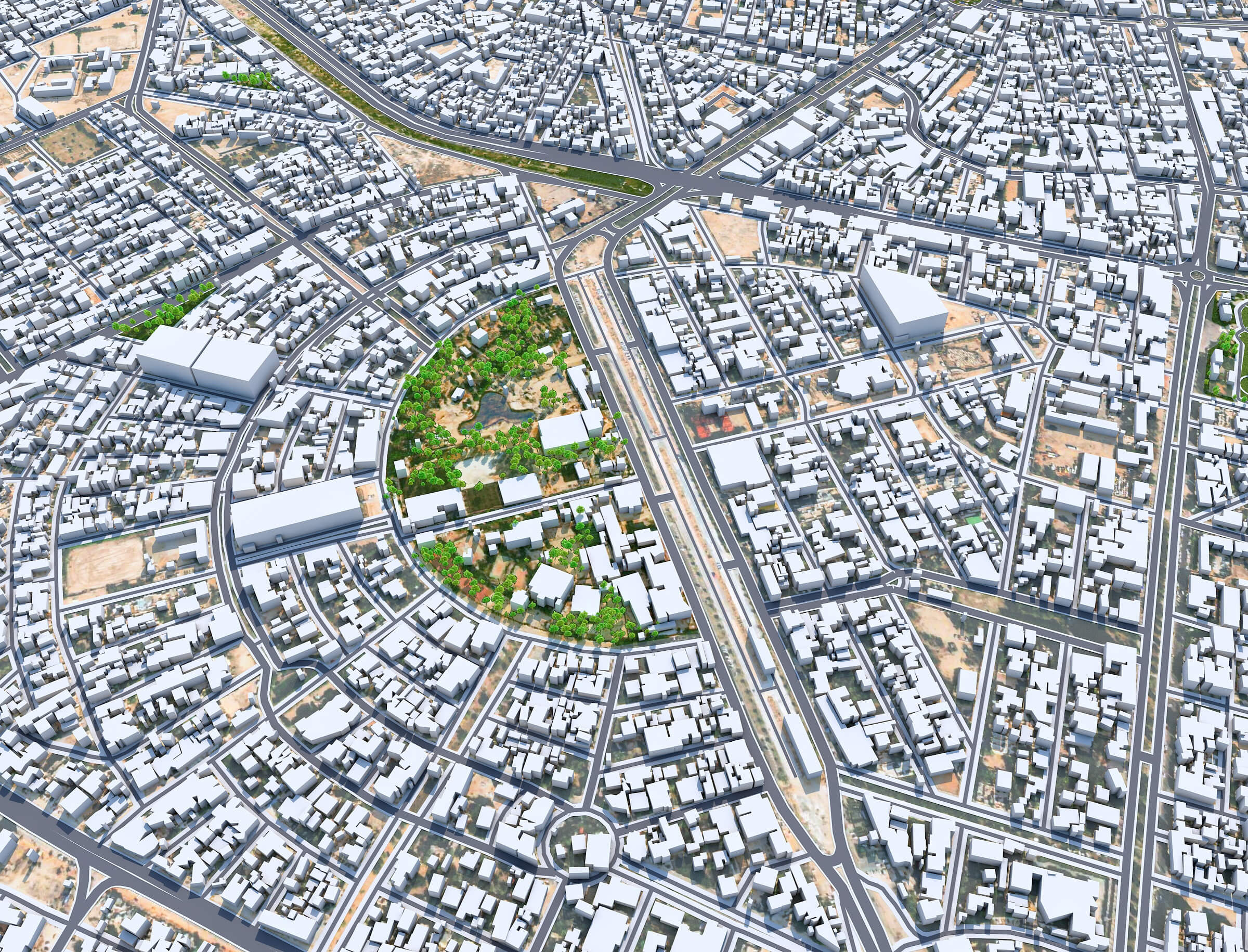 Karbala, Iraq 40km AI - 3D Model by 3dstudio