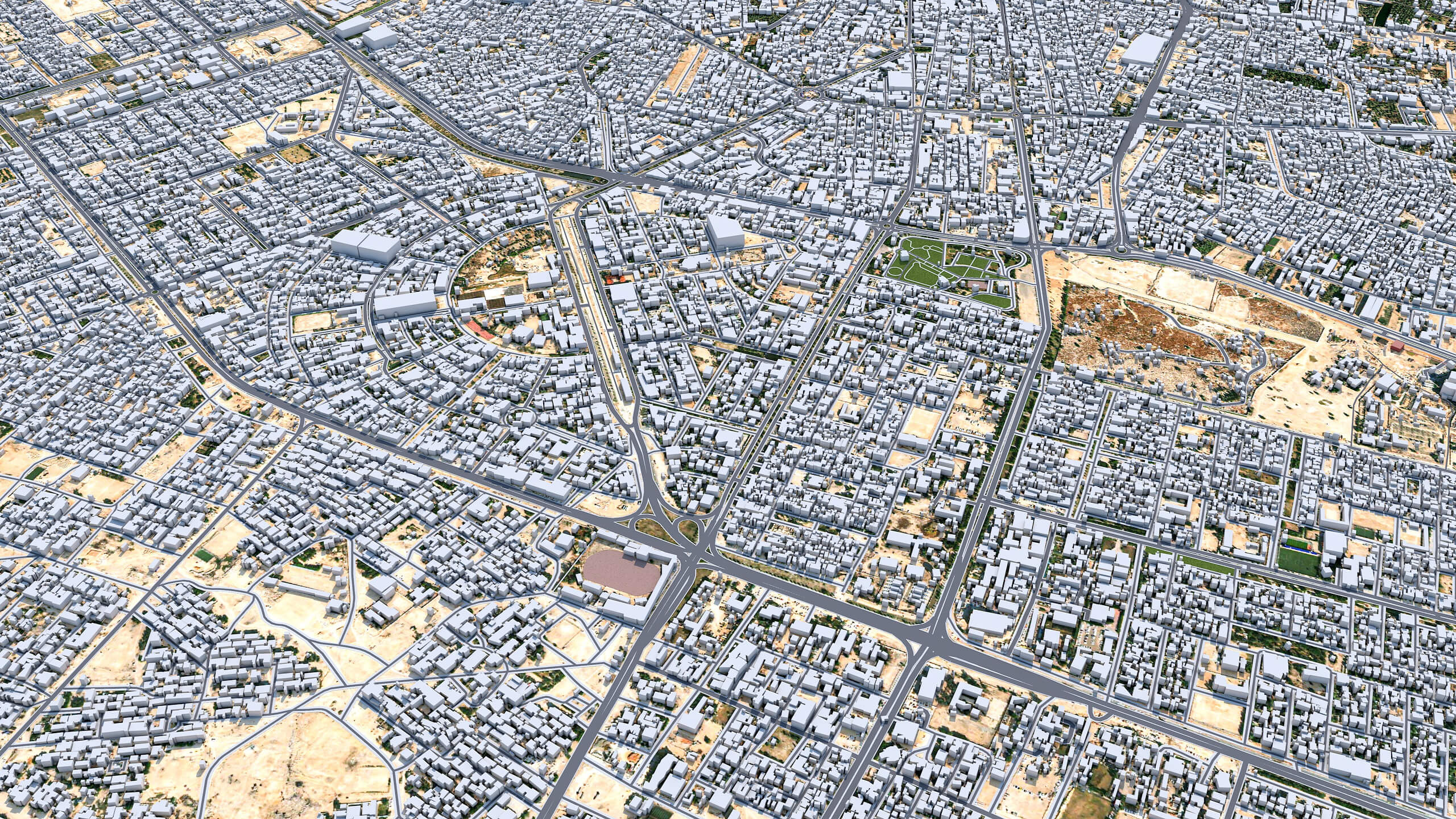 Karbala, Iraq 40km - 3D Model by 3dstudio