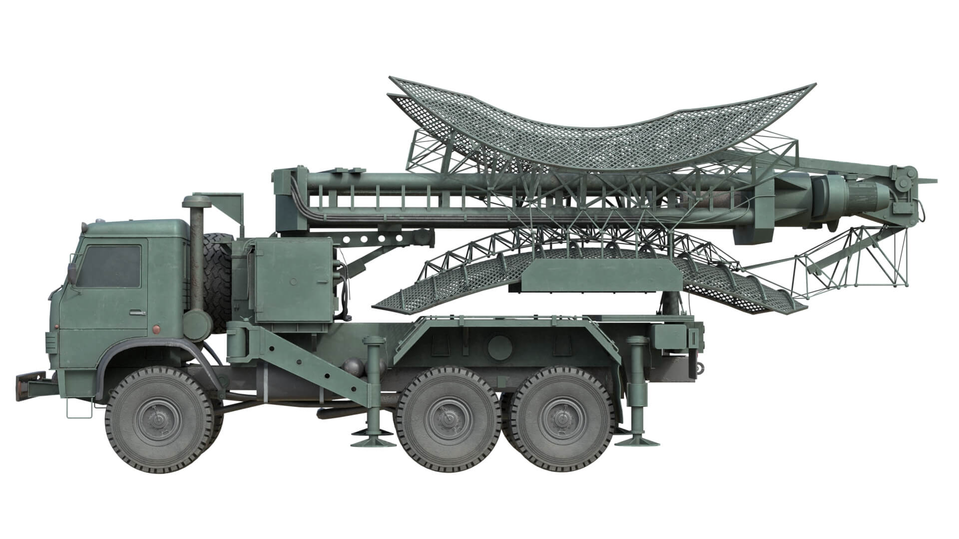 Kasta 2E2 Antenna Truck - 3D Model by 3dstudio