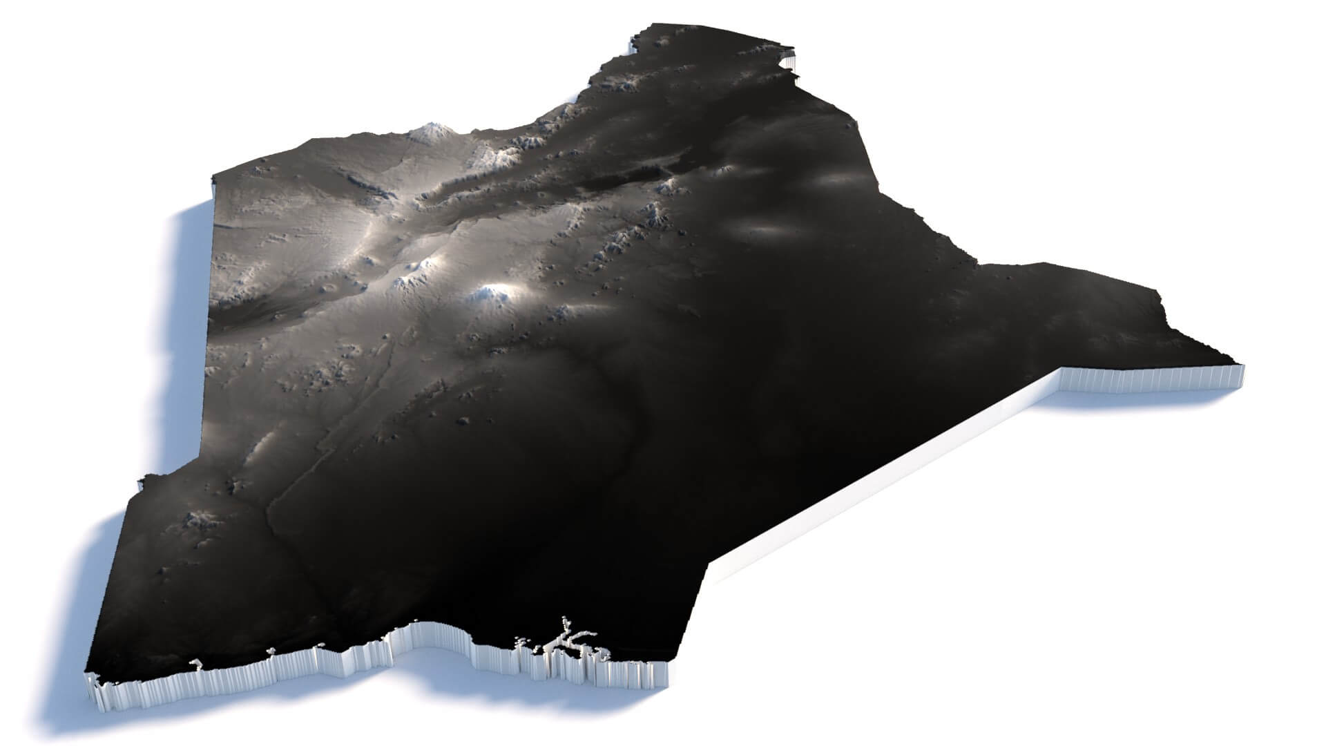 Kenya Terrain Map - 3D Model by 3dstudio