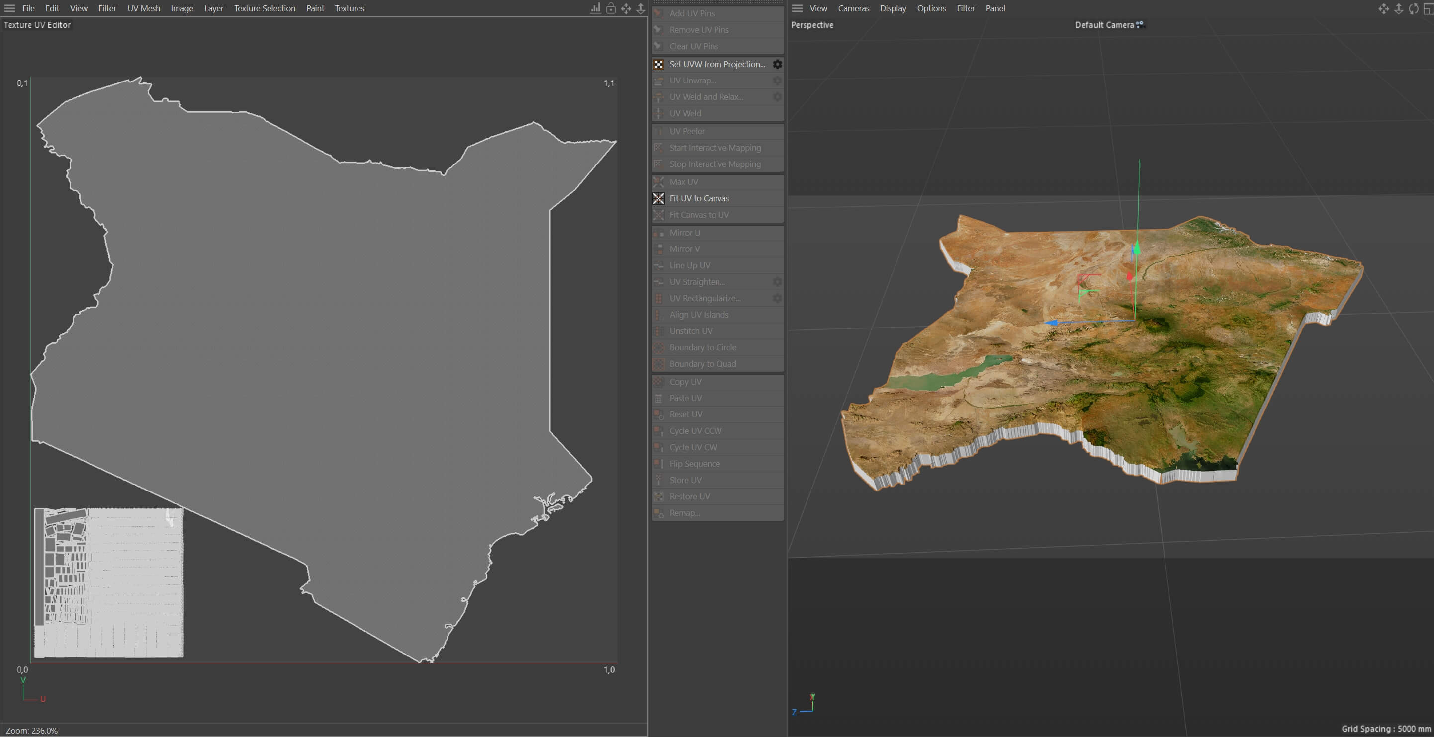 Kenya Terrain Map - 3D Model by 3dstudio