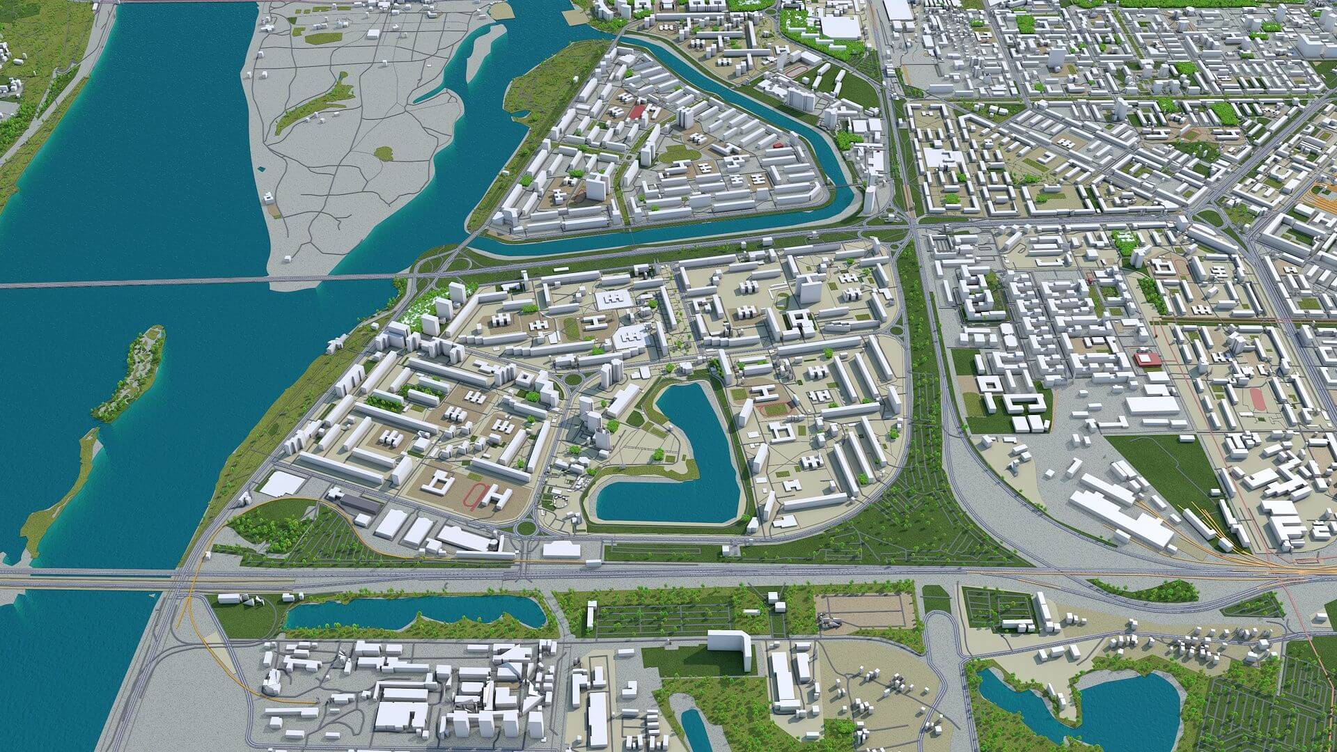 Kiev Kyiv Ukraine 70km - 3D Model by 3dstudio