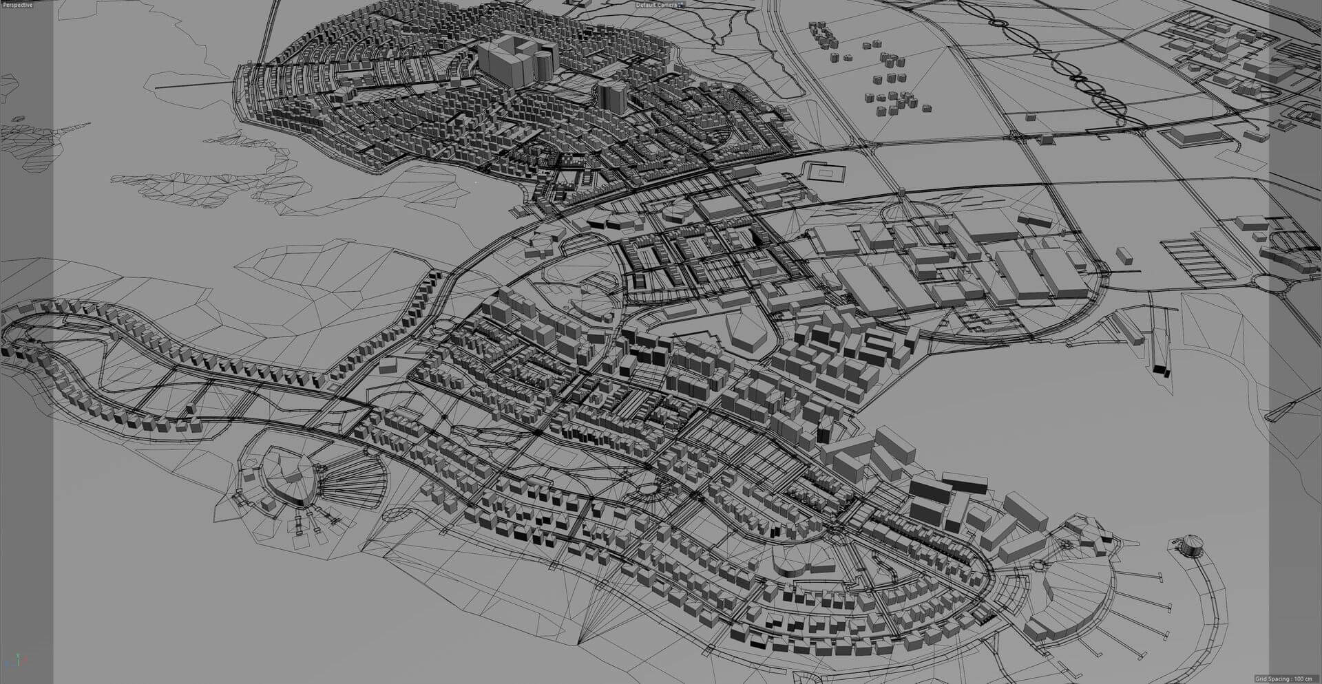 King Abdullah Economic City, Saudi Arabia 35km - 3D Model by 3dstudio
