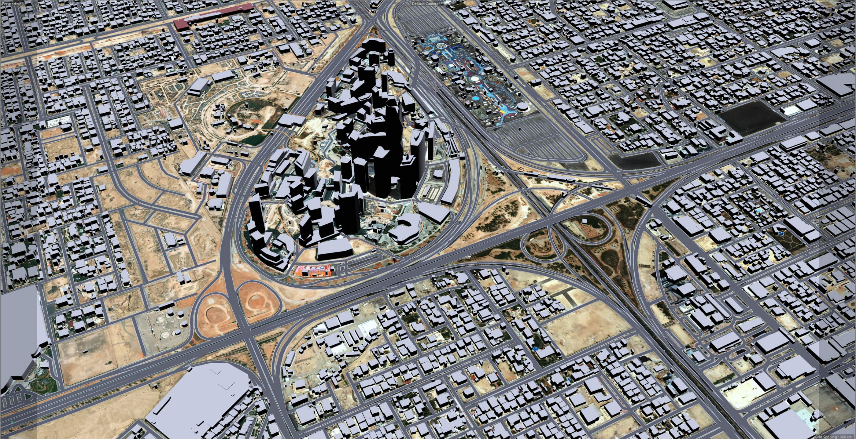 King Abdullah Financial District (Kafd) Riyadh 5km - 3D Model by 3dstudio