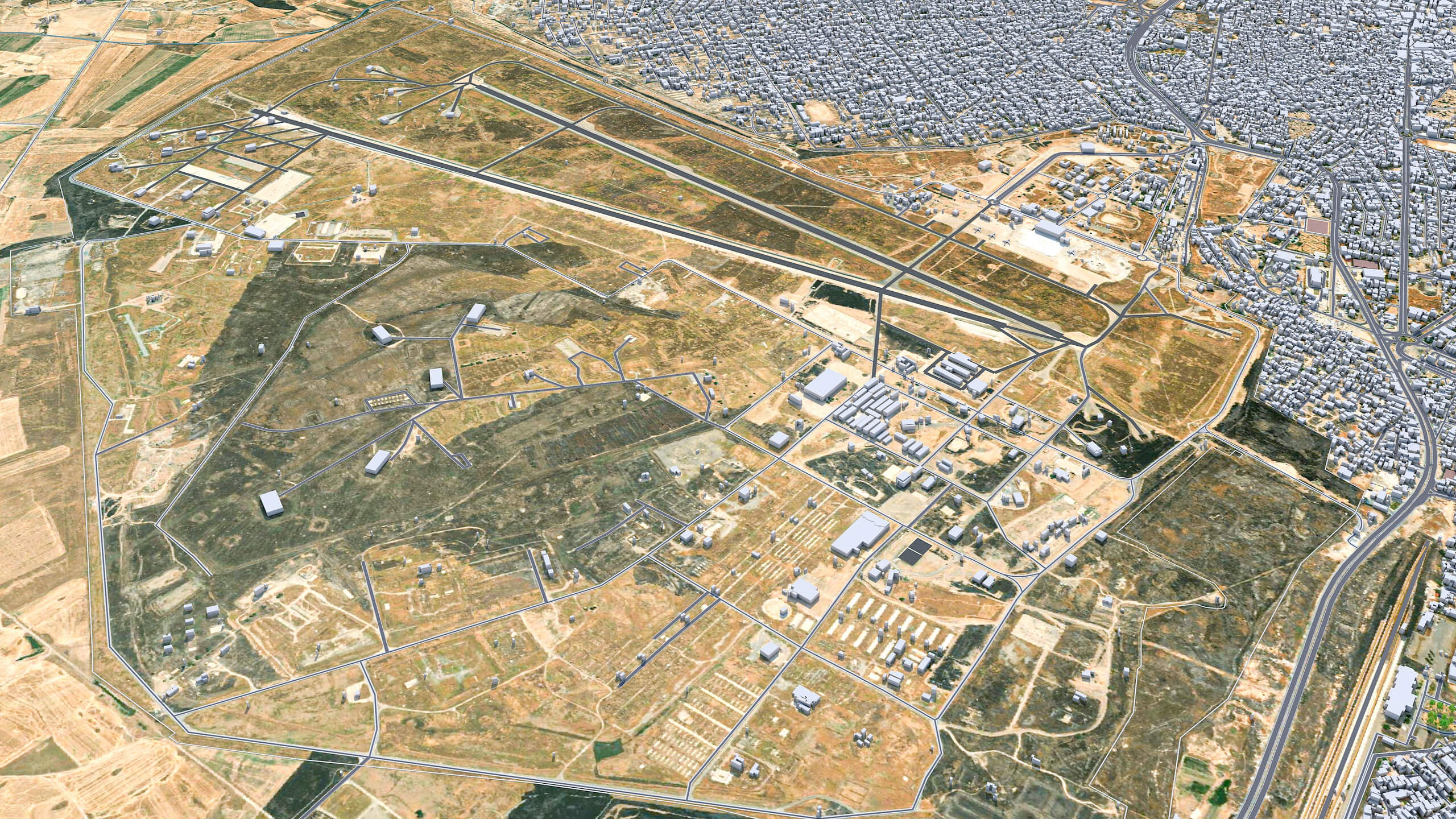 Kirkuk, Iraq 50km AI - 3D Model by 3dstudio