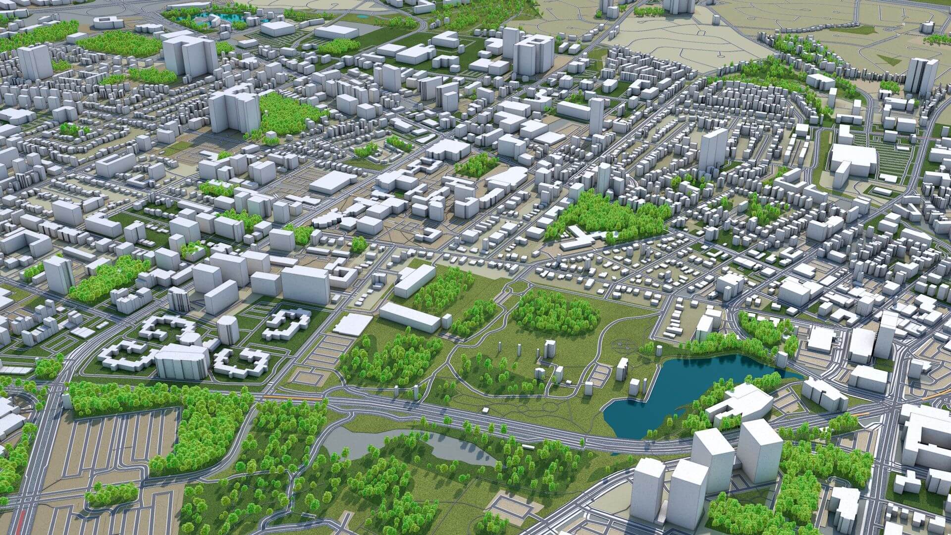 Kitchener Canada 40km - 3D Model by 3dstudio