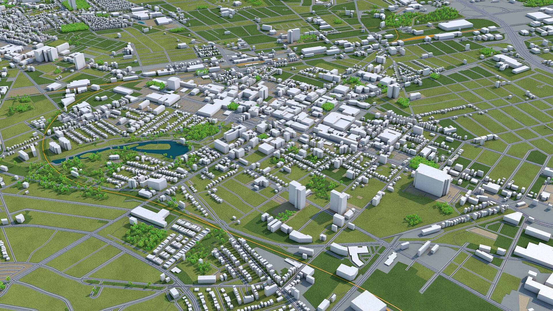 Kitchener Canada 40km - 3D Model by 3dstudio