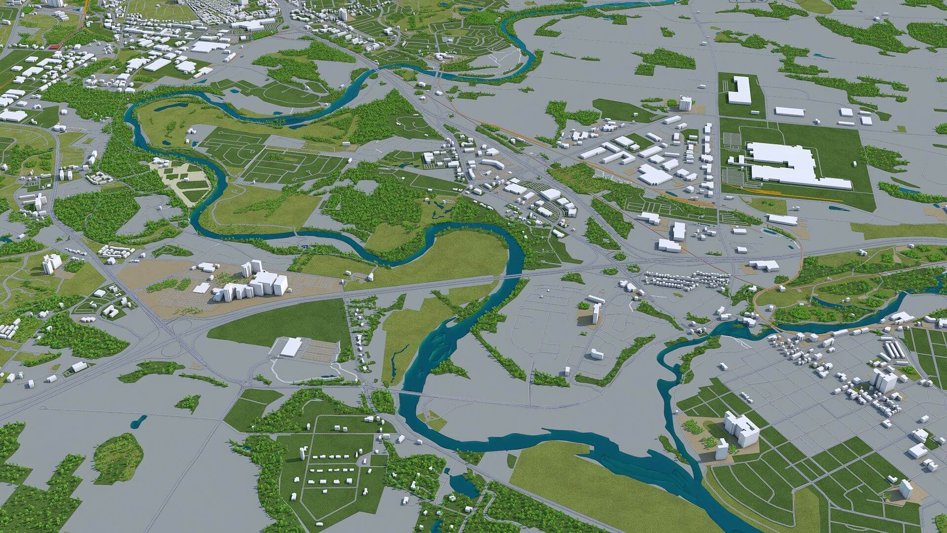Kitchener Canada 40km - 3D Model by 3dstudio