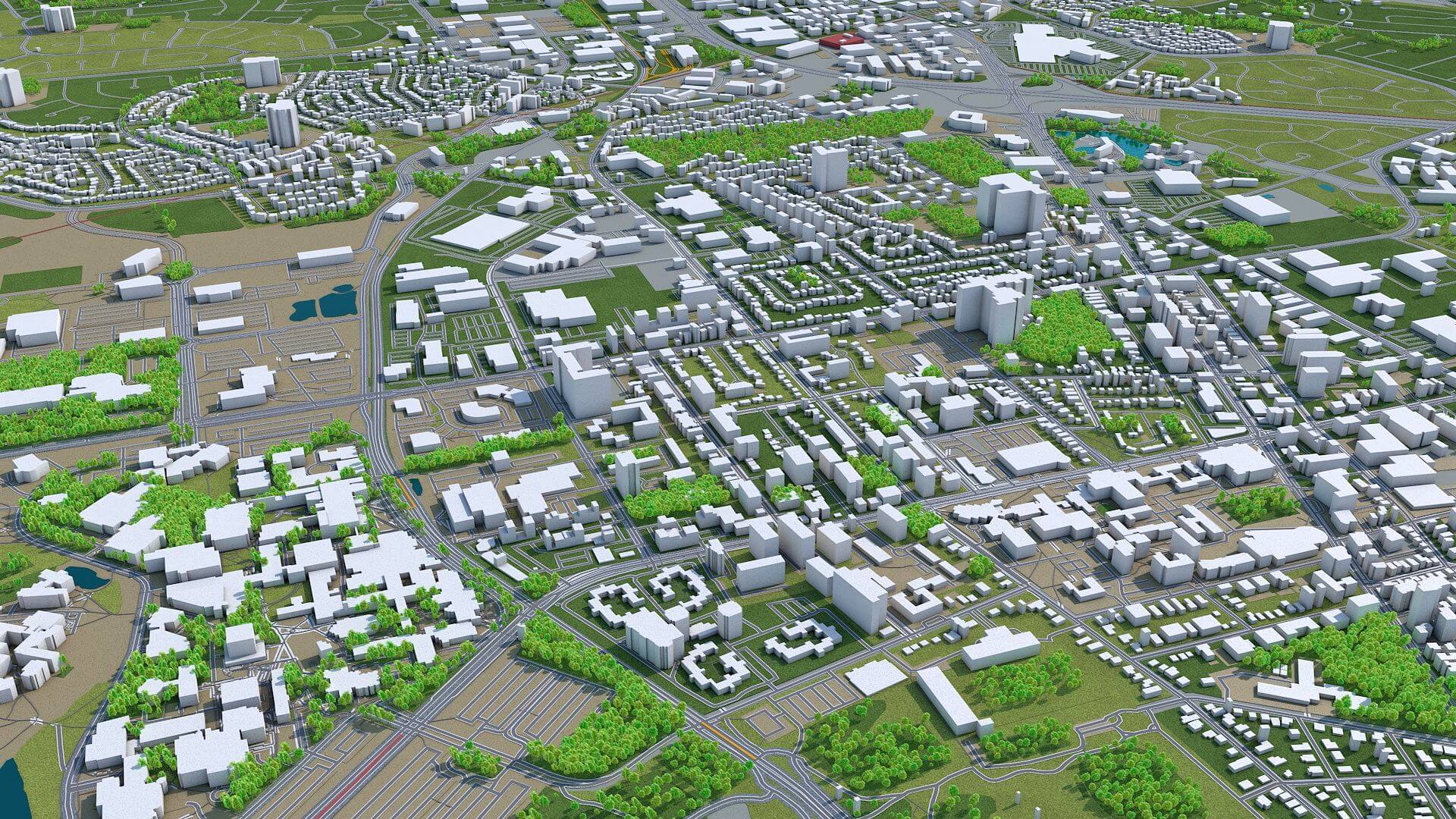 Kitchener Canada 40km - 3D Model by 3dstudio