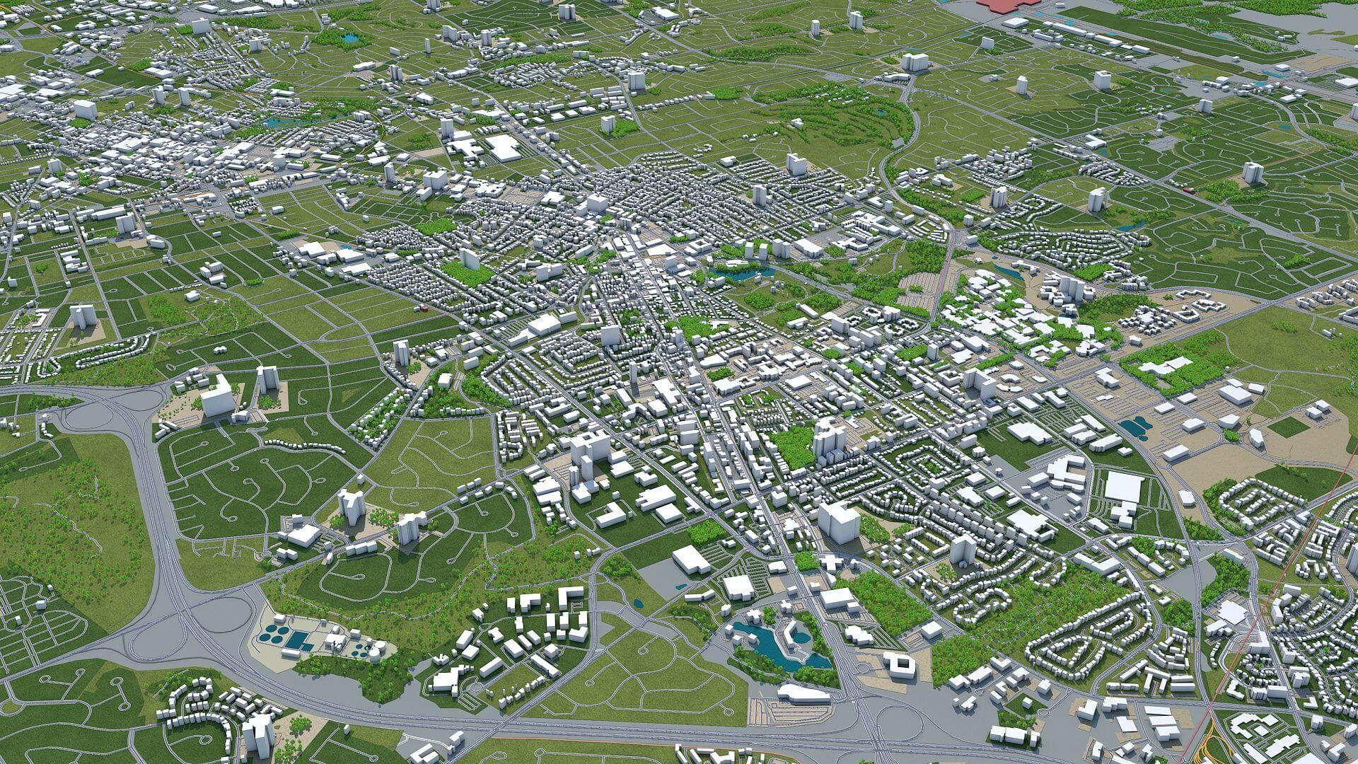 Kitchener Canada 40km - 3D Model by 3dstudio