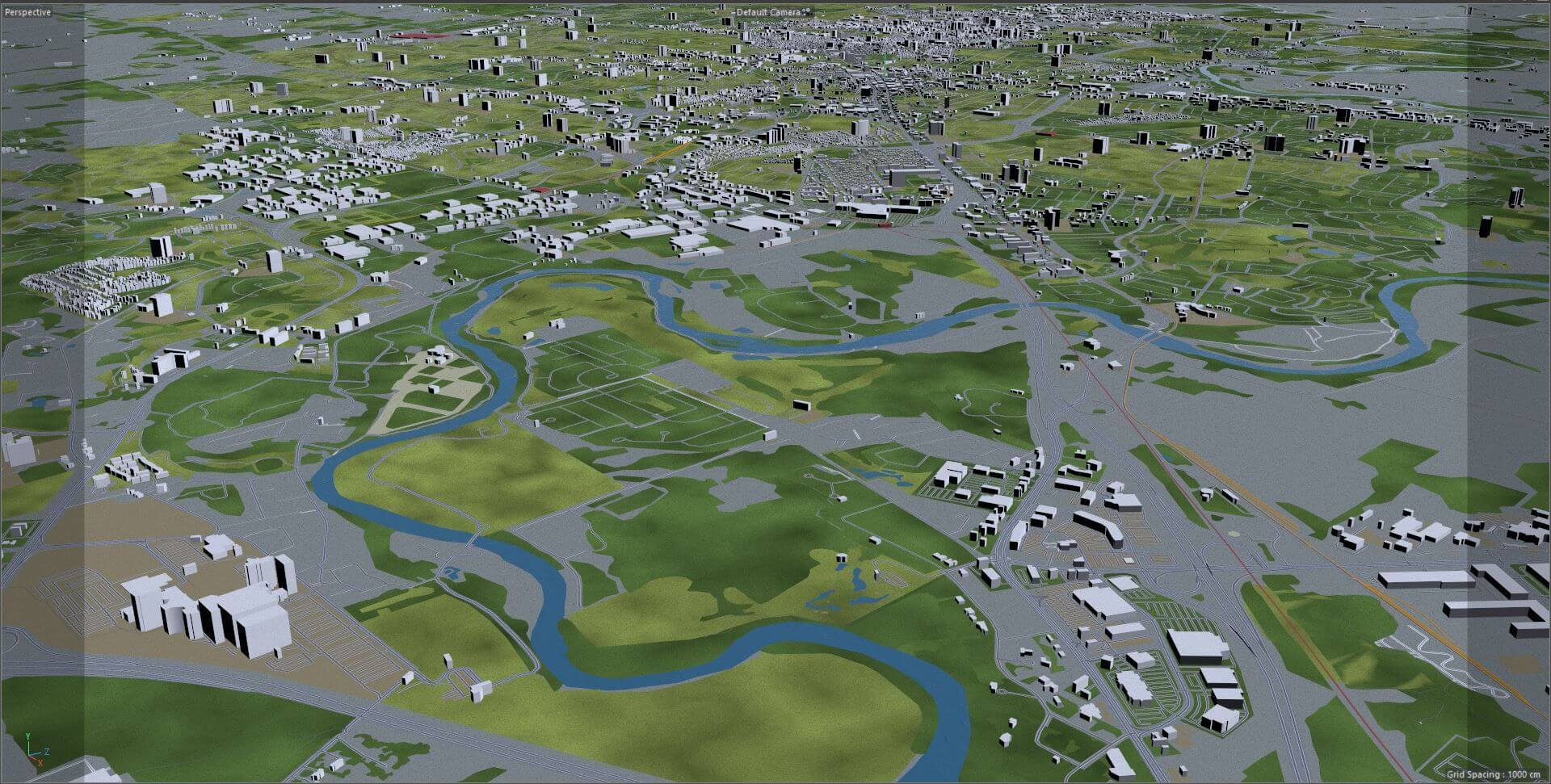 Kitchener Canada 40km - 3D Model by 3dstudio