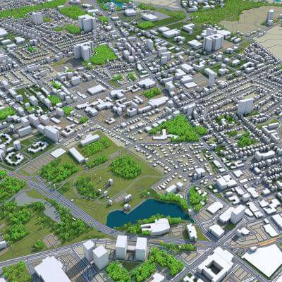 Kitchener Canada 40km - 3D Model by 3dstudio