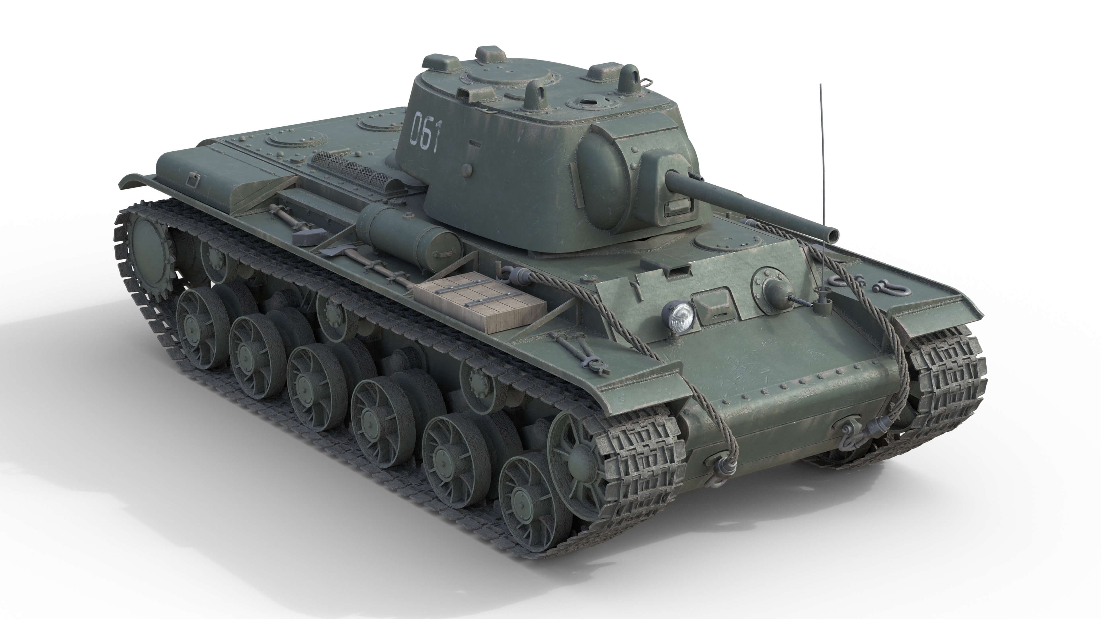 Kliment Voroshilov Tank KV1 - 3D Model by 3dstudio