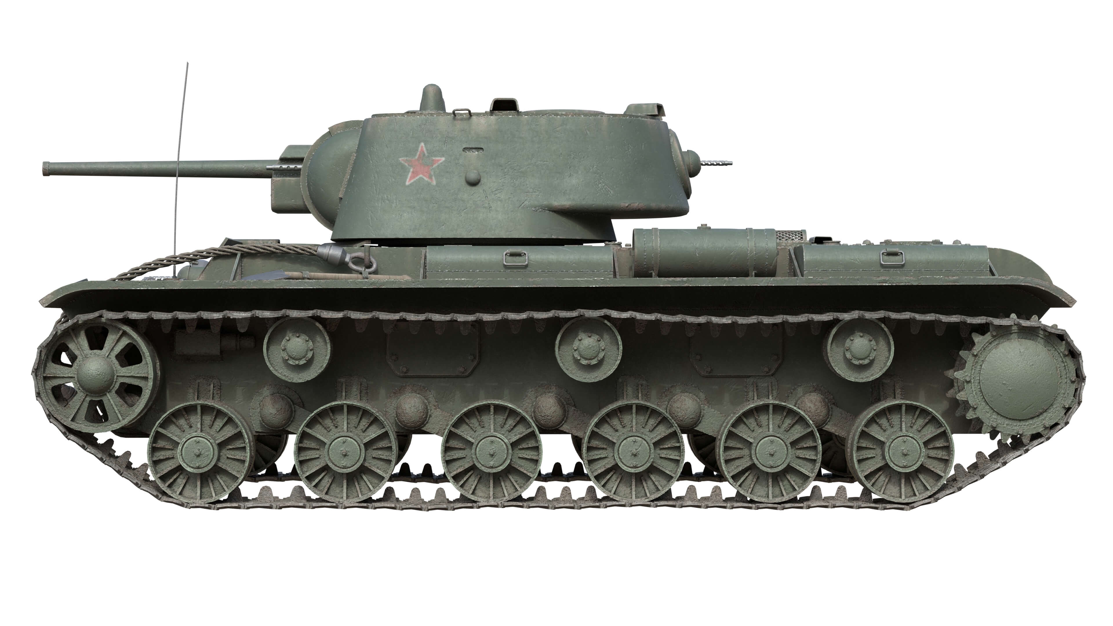 Kliment Voroshilov Tank KV1 - 3D Model by 3dstudio