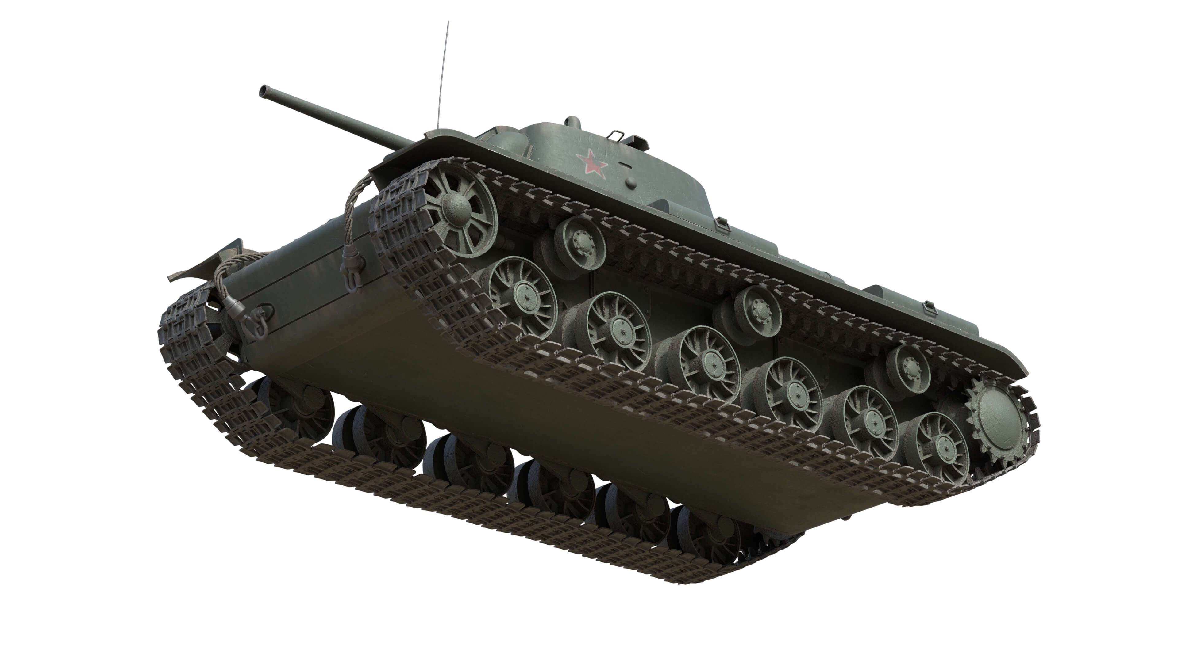 Kliment Voroshilov Tank KV1 - 3D Model by 3dstudio