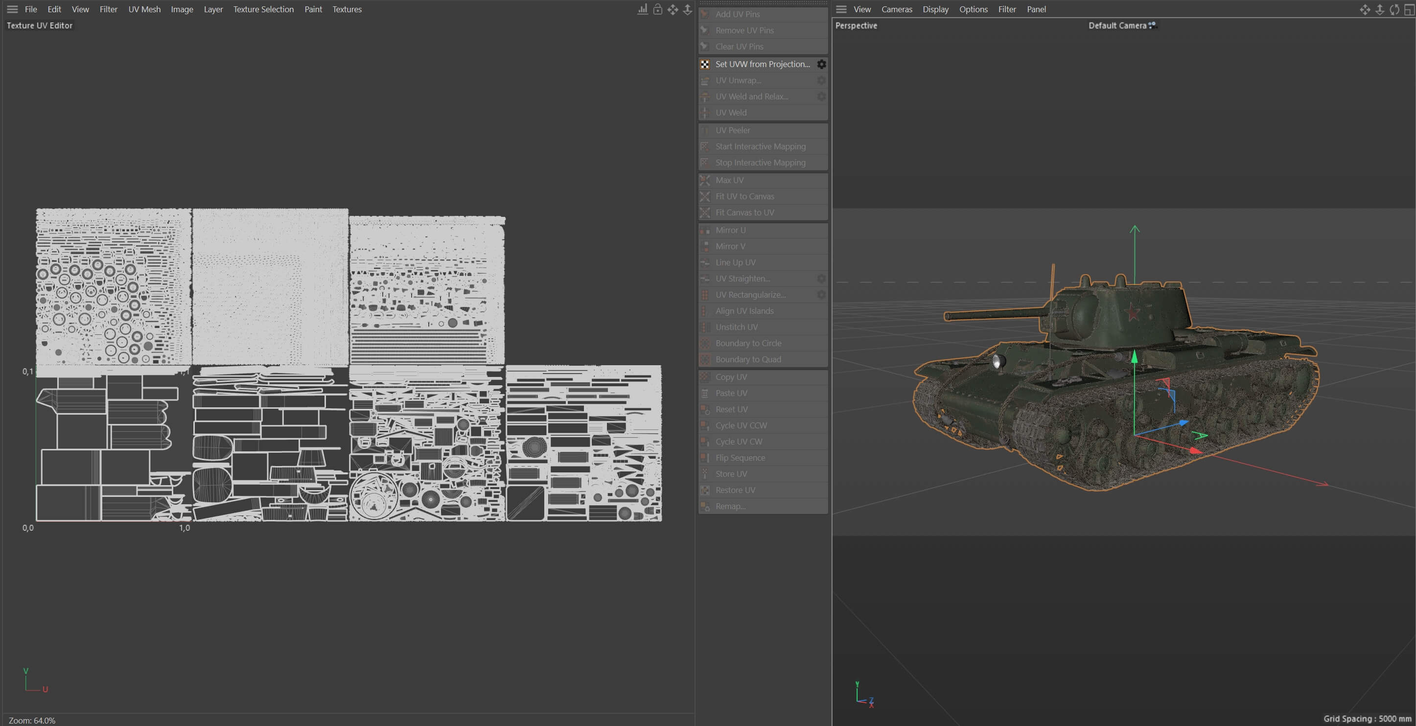 Kliment Voroshilov Tank KV1 - 3D Model by 3dstudio