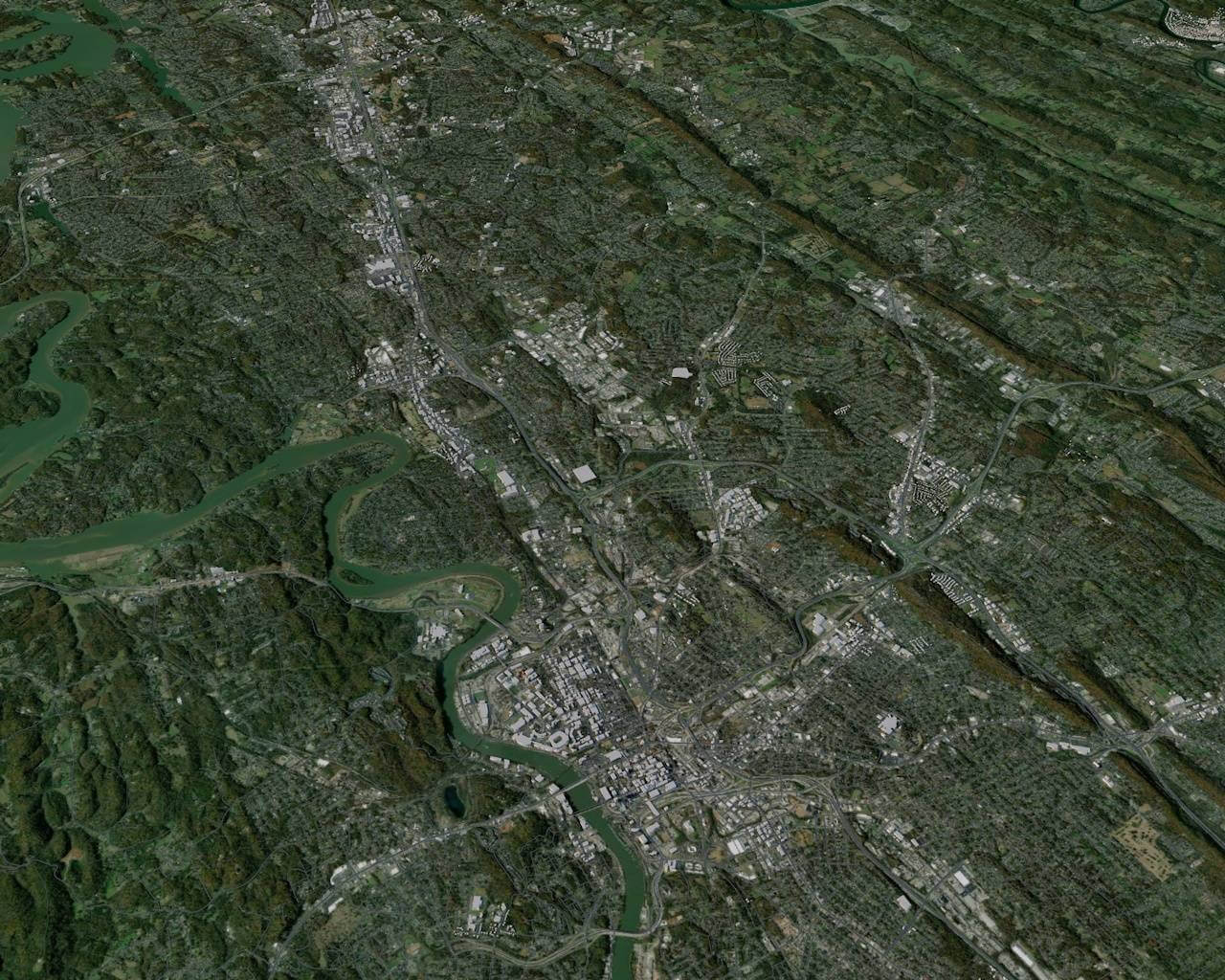 Knoxville Tennessee - 3D Model by 3dstudio