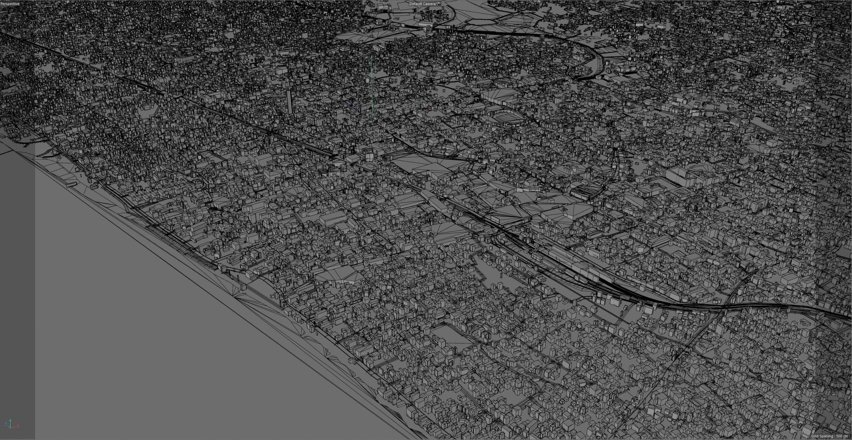 Kozhikode Kerala City India 3D Model 35km by 3dstudio