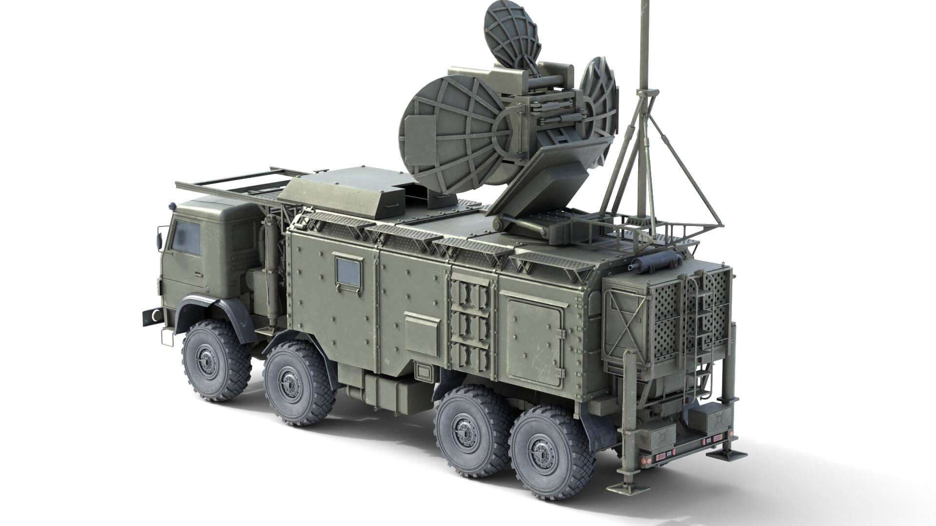 Krasukha 4 1Rl257 Electronic Warfare Ew System - 3D Model by 3dstudio