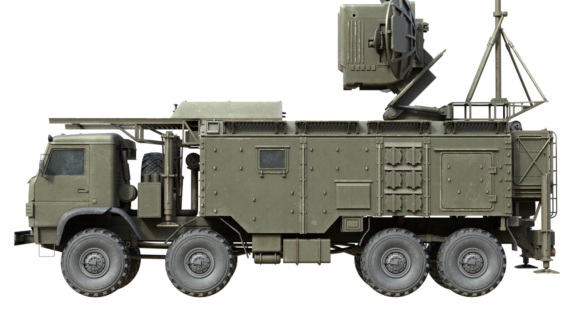 Krasukha 4 1Rl257 Electronic Warfare Ew System - 3D Model by 3dstudio