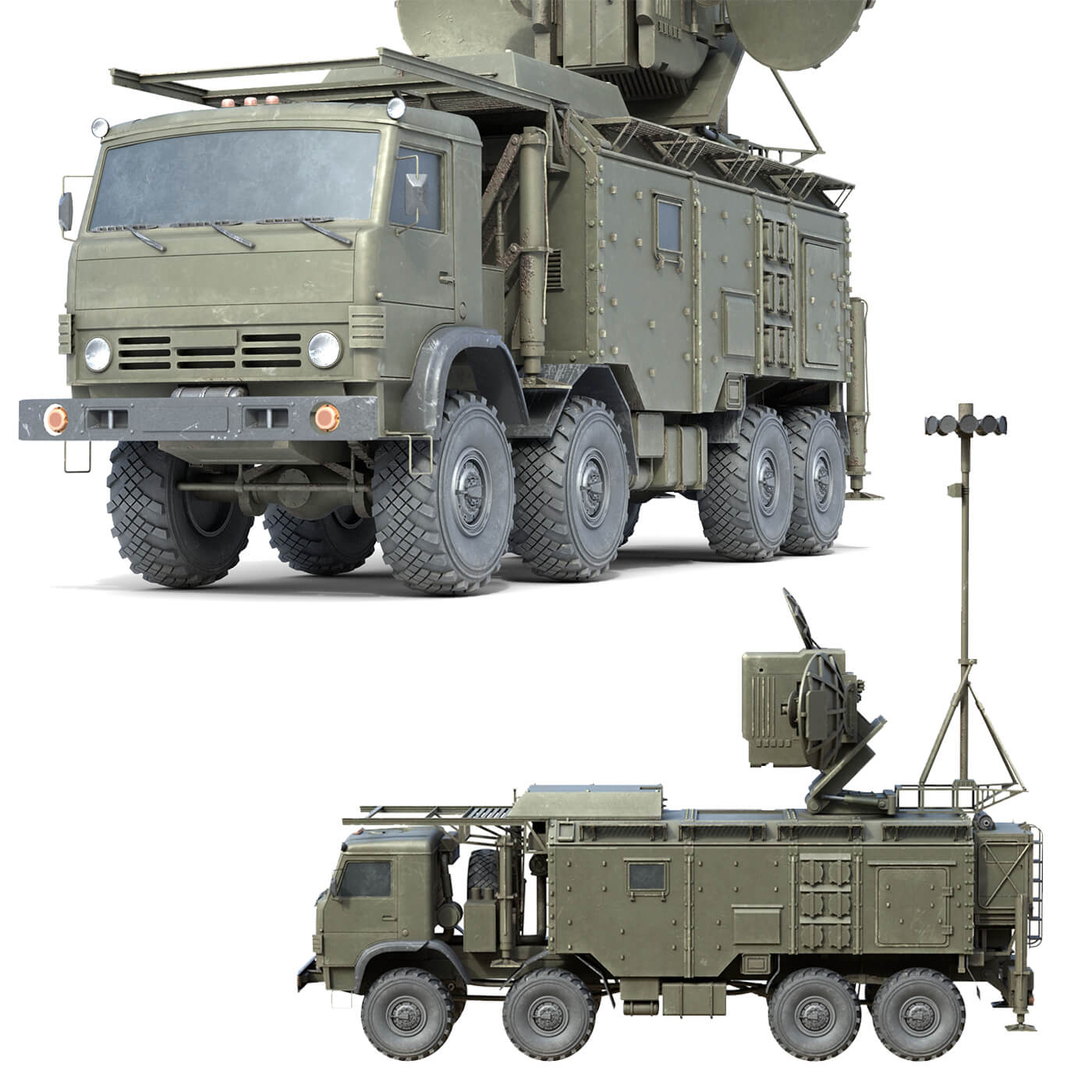 Krasukha 4 1Rl257 Electronic Warfare Ew System - 3D Model by 3dstudio