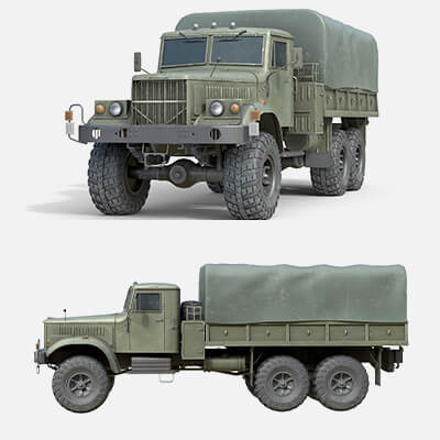 KrAZ 255 Ukrainian Truck - 3D Model by 3dstudio