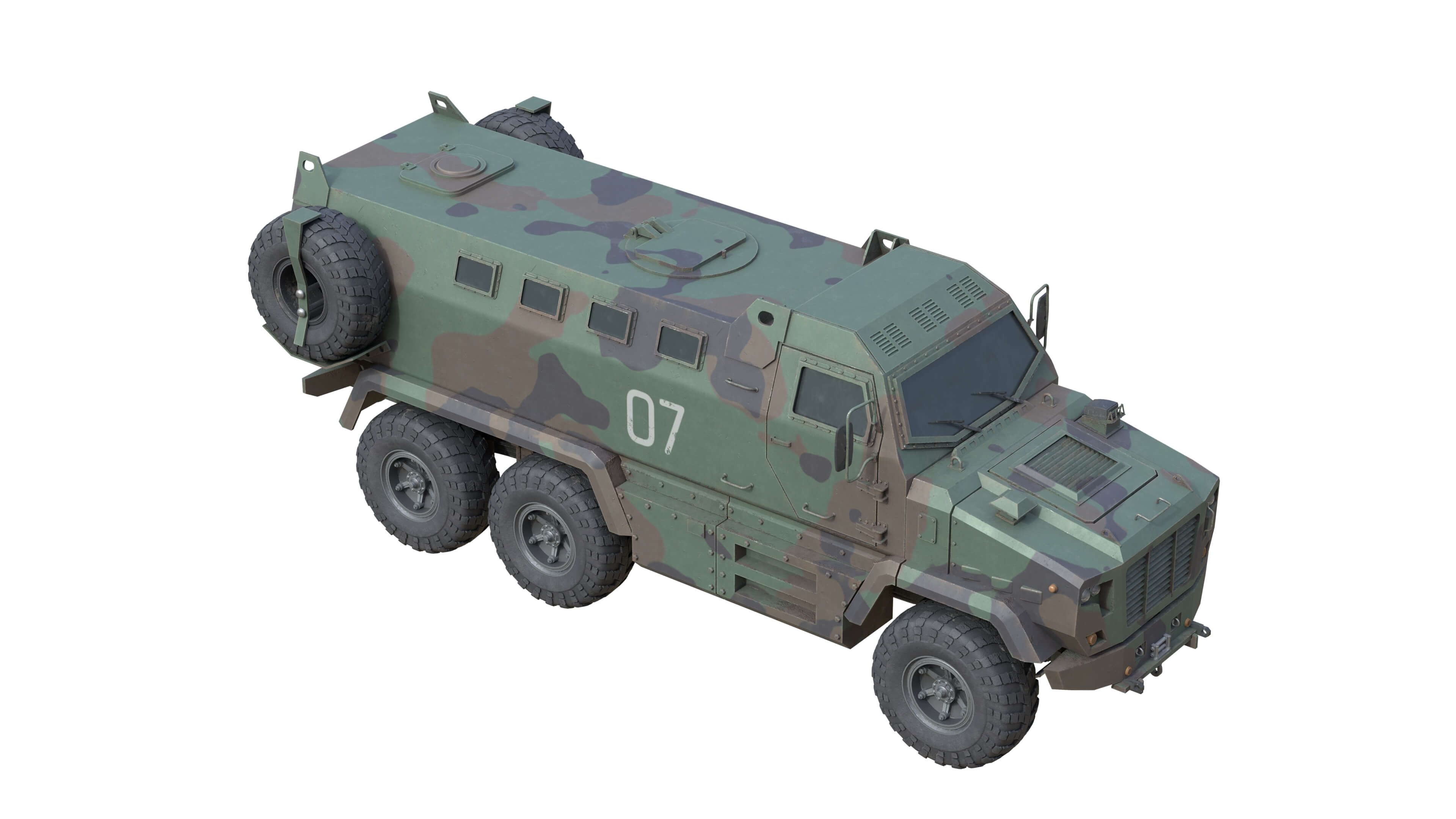 Kraz Shrek Military Vehicle - 3D Model by 3dstudio