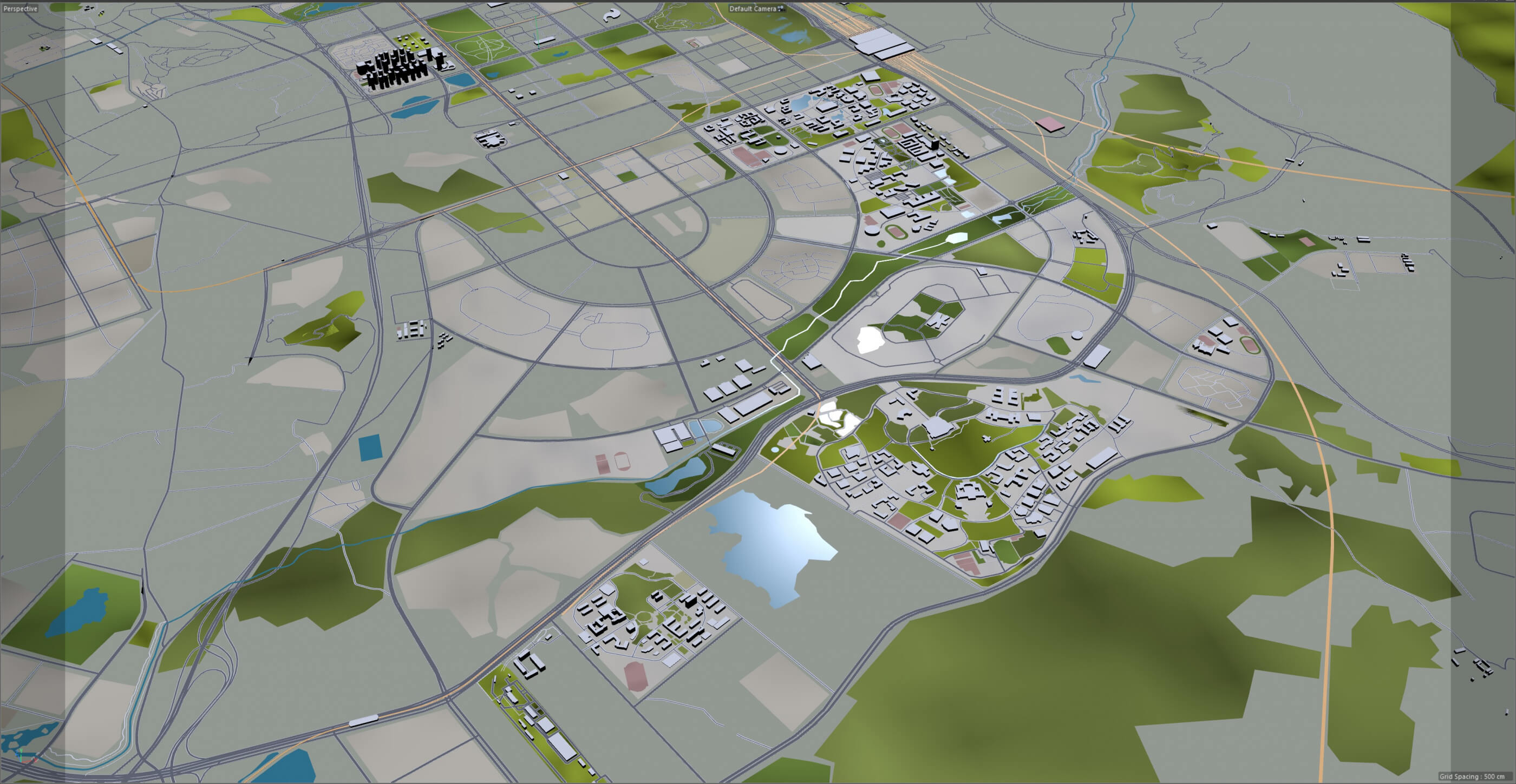 Kunming Yunnan City China 3D Model 110km by 3dstudio