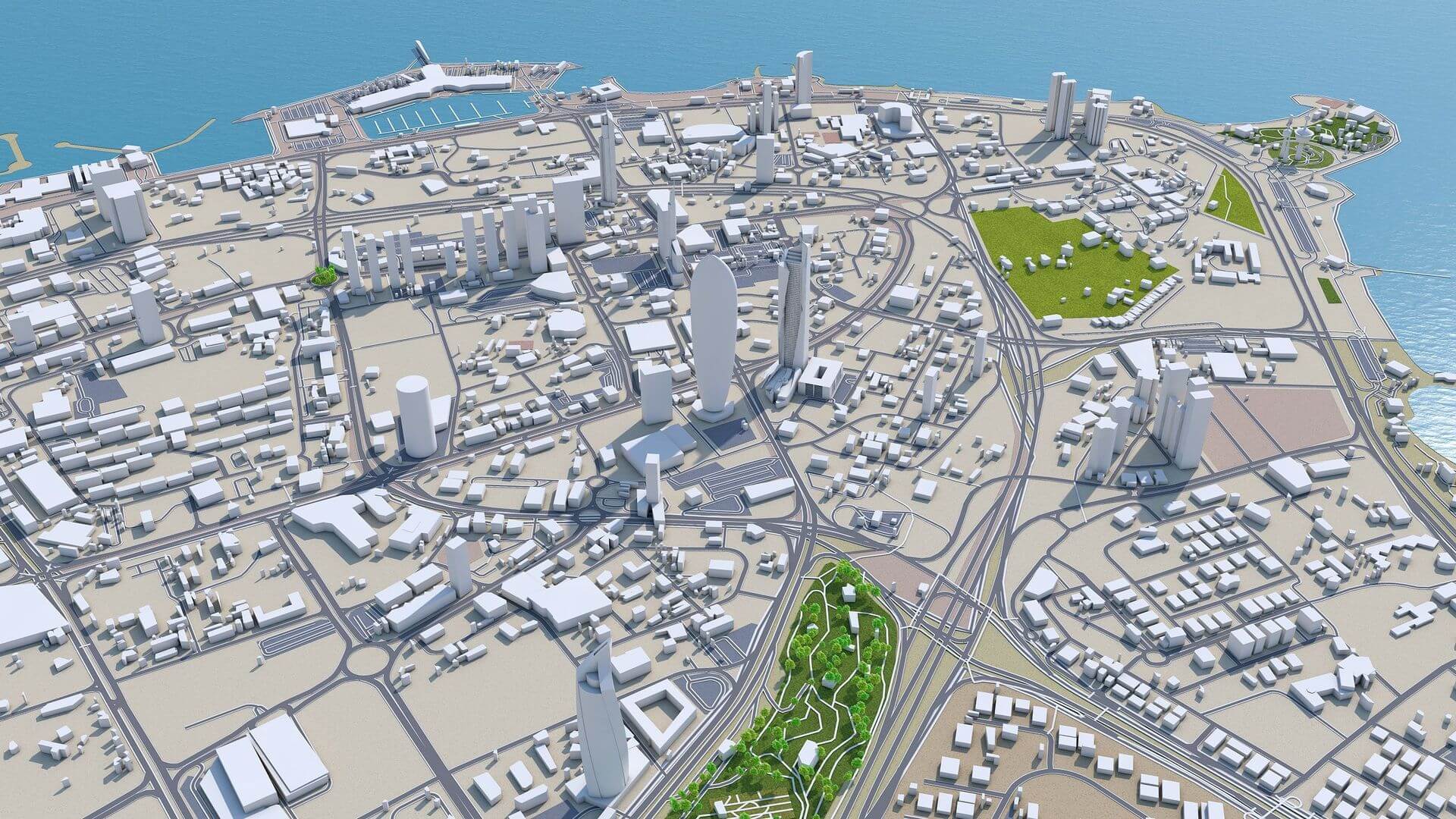 Kuwait 200km AI - 3D Model by 3dstudio