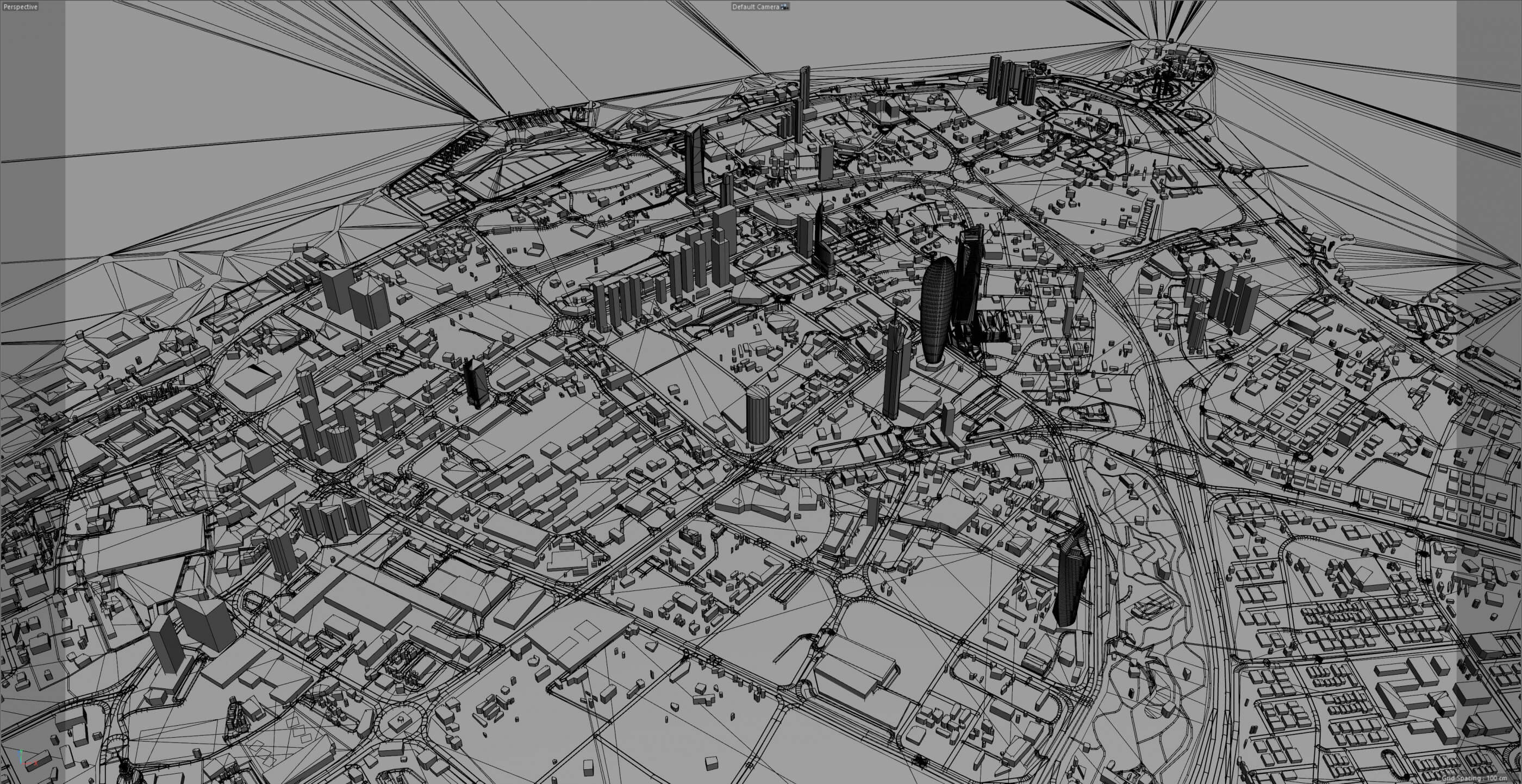 Kuwait City 3D Model 80km by 3dstudio