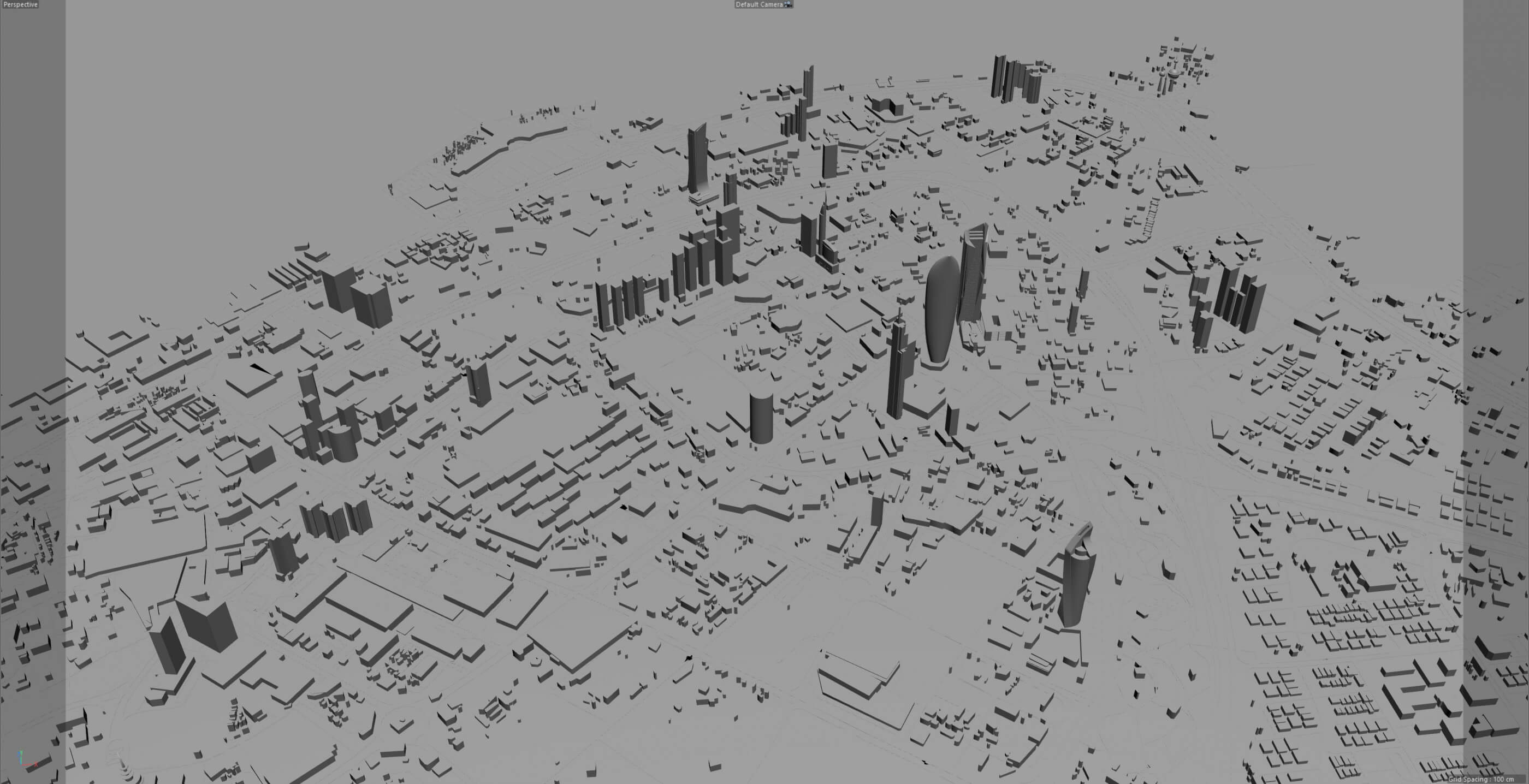 Kuwait City 3D Model 80km by 3dstudio