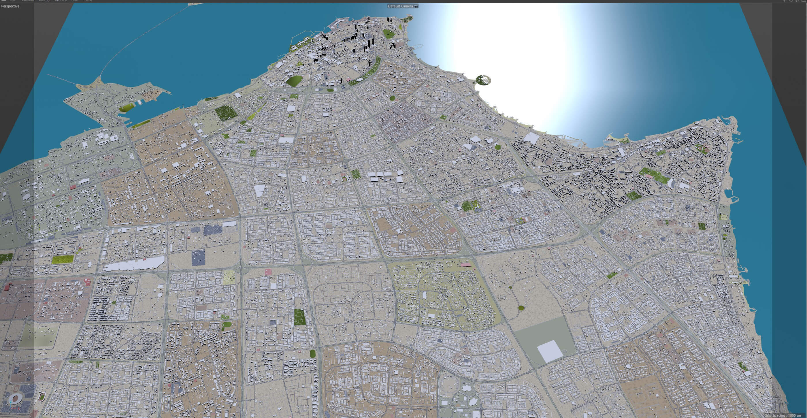 Kuwait Downtown City 3D Model 25km by 3dstudio