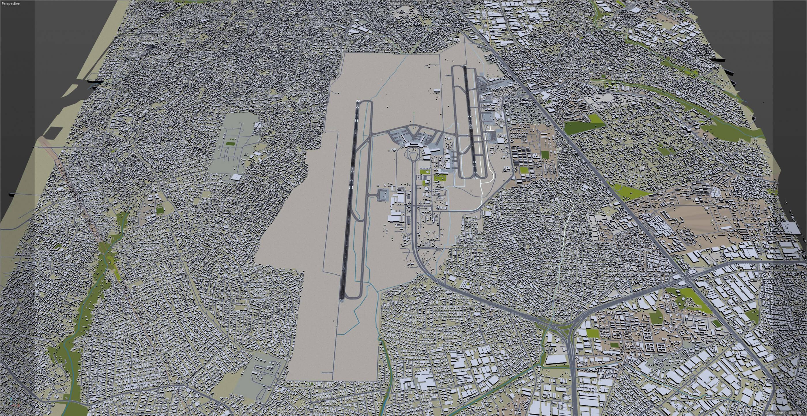 Lagos Murtala Muhammed Airport - 3D Model by 3dstudio