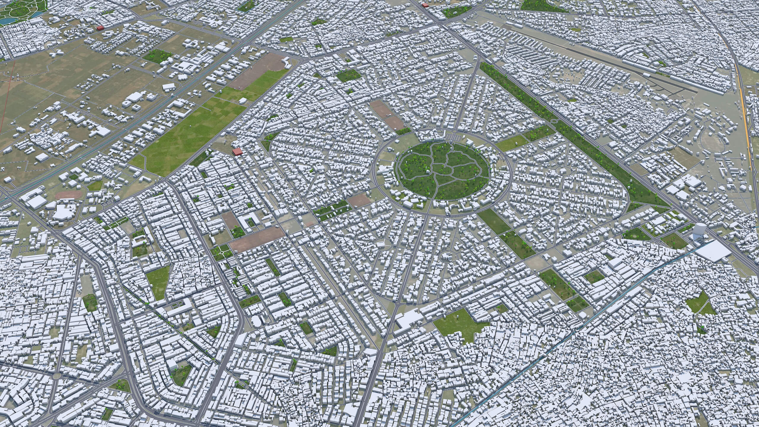 Lahore City Pakistan 3D Model 50km by 3dstudio