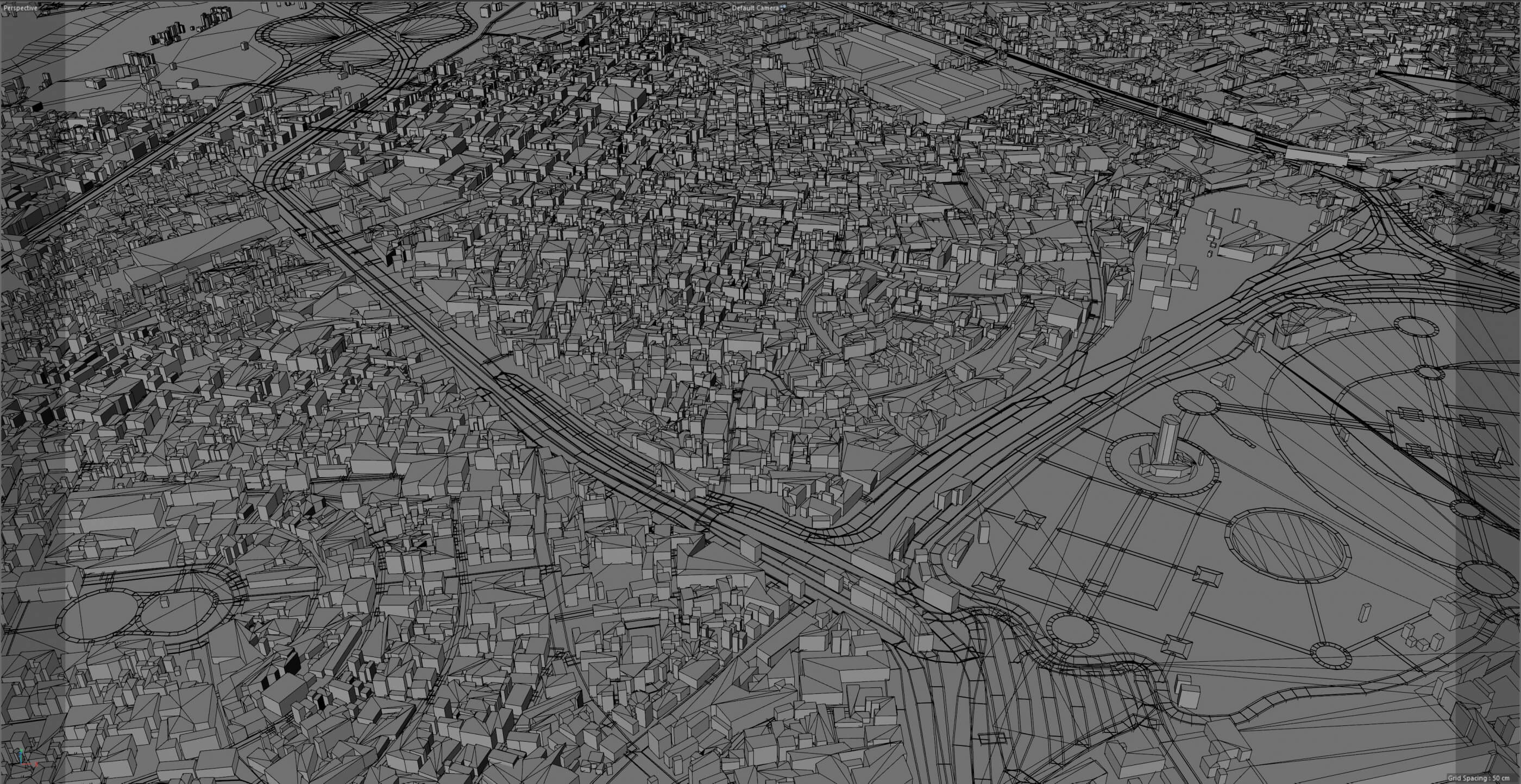 Lahore City Pakistan 3D Model 50km by 3dstudio