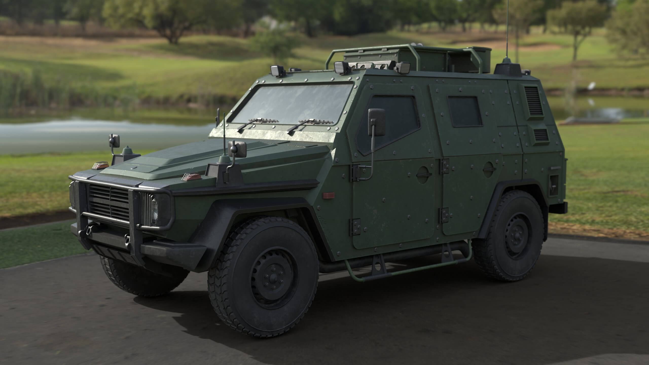 Lapv Enok Light Armored Patrol Vehicle - 3D Model by 3dstudio