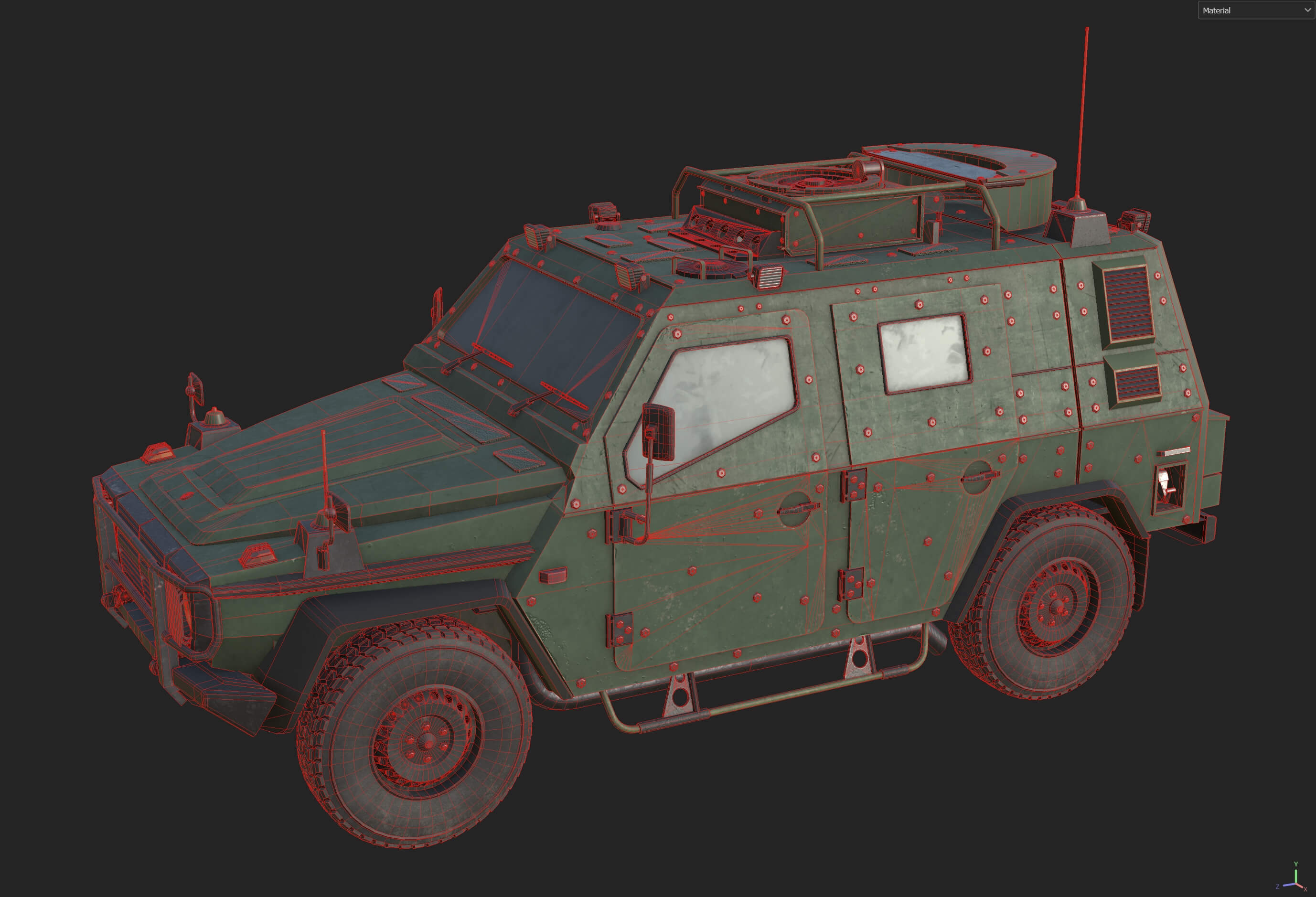 Lapv Enok Light Armored Patrol Vehicle - 3D Model by 3dstudio