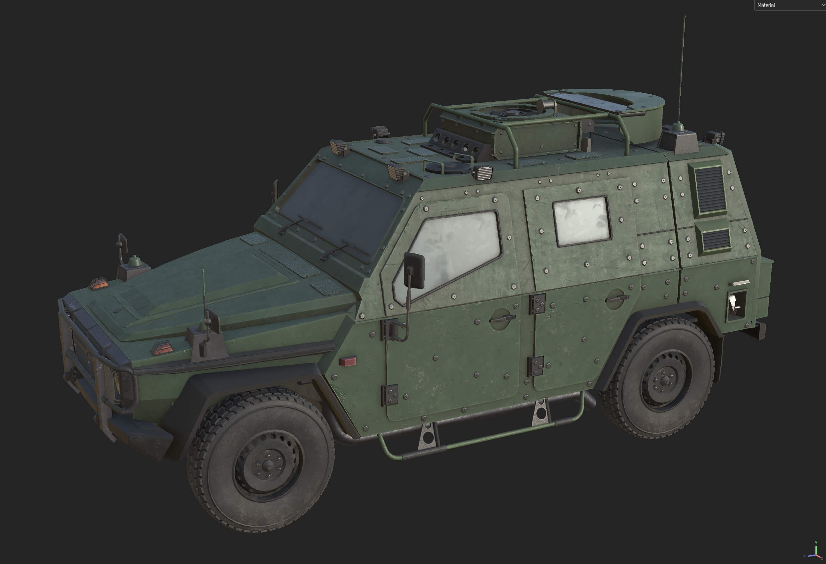 Lapv Enok Light Armored Patrol Vehicle 3D Model by 3dstudio