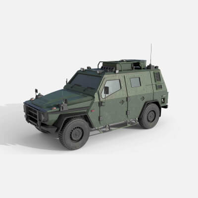 Lapv Enok Light Armored Patrol Vehicle - 3D Model by 3dstudio