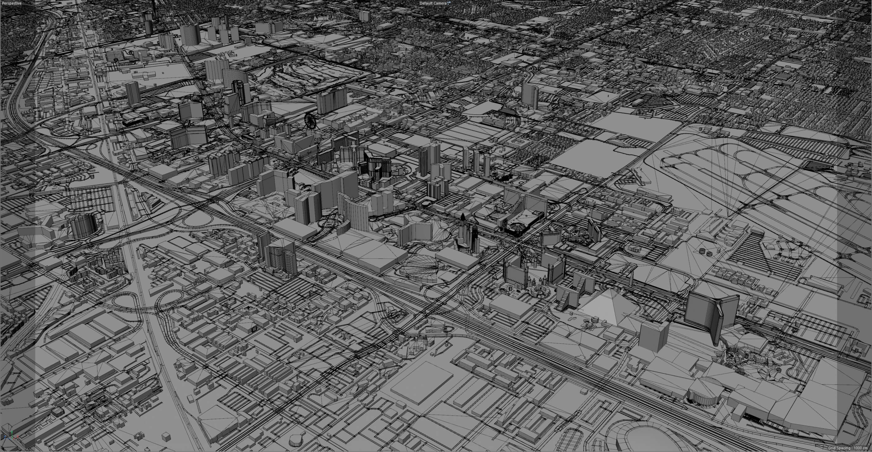 Las Vegas City Nevada 50km - 3D Model by 3dstudio
