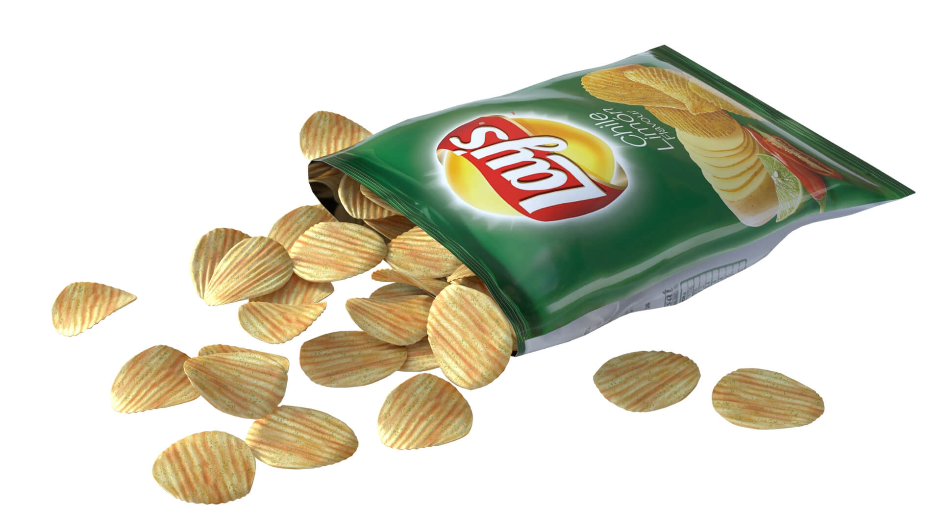 Lay's Chili Lemon - 3D Model by 3dstudio