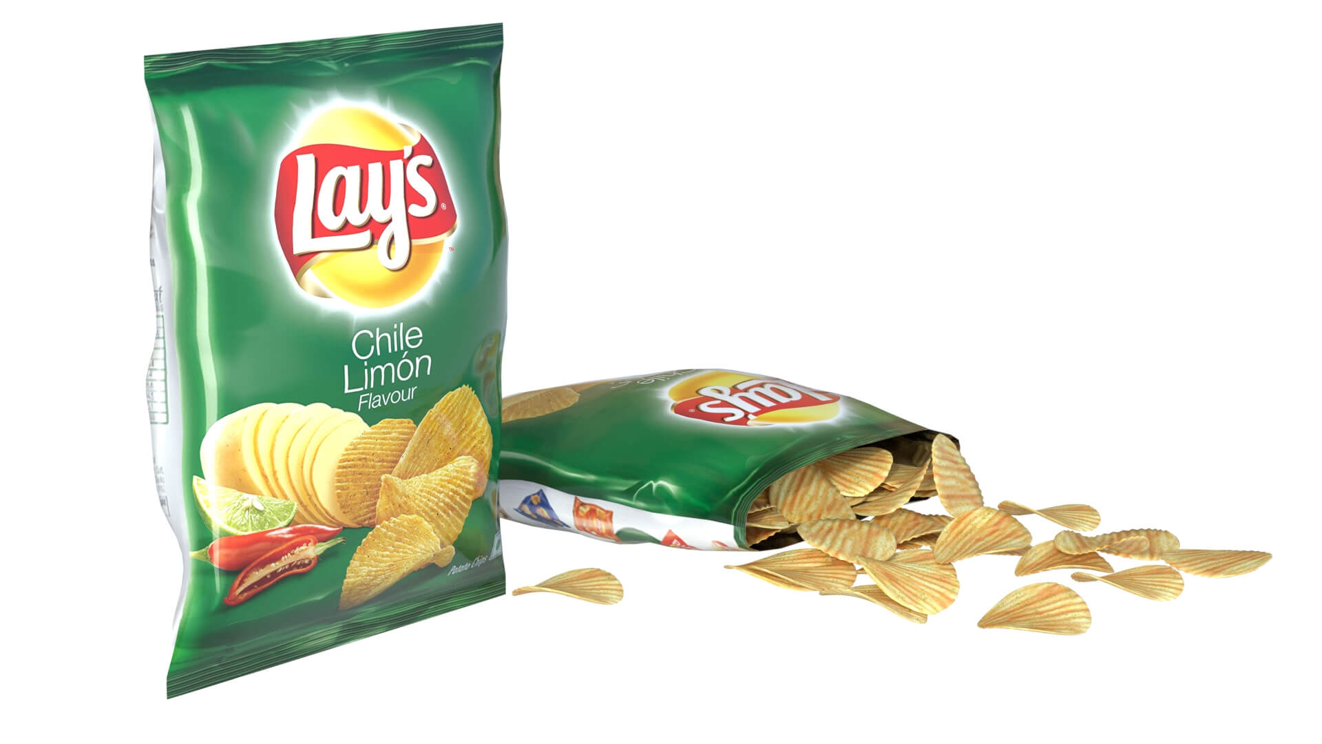 Lay's Chili Lemon - 3D Model by 3dstudio