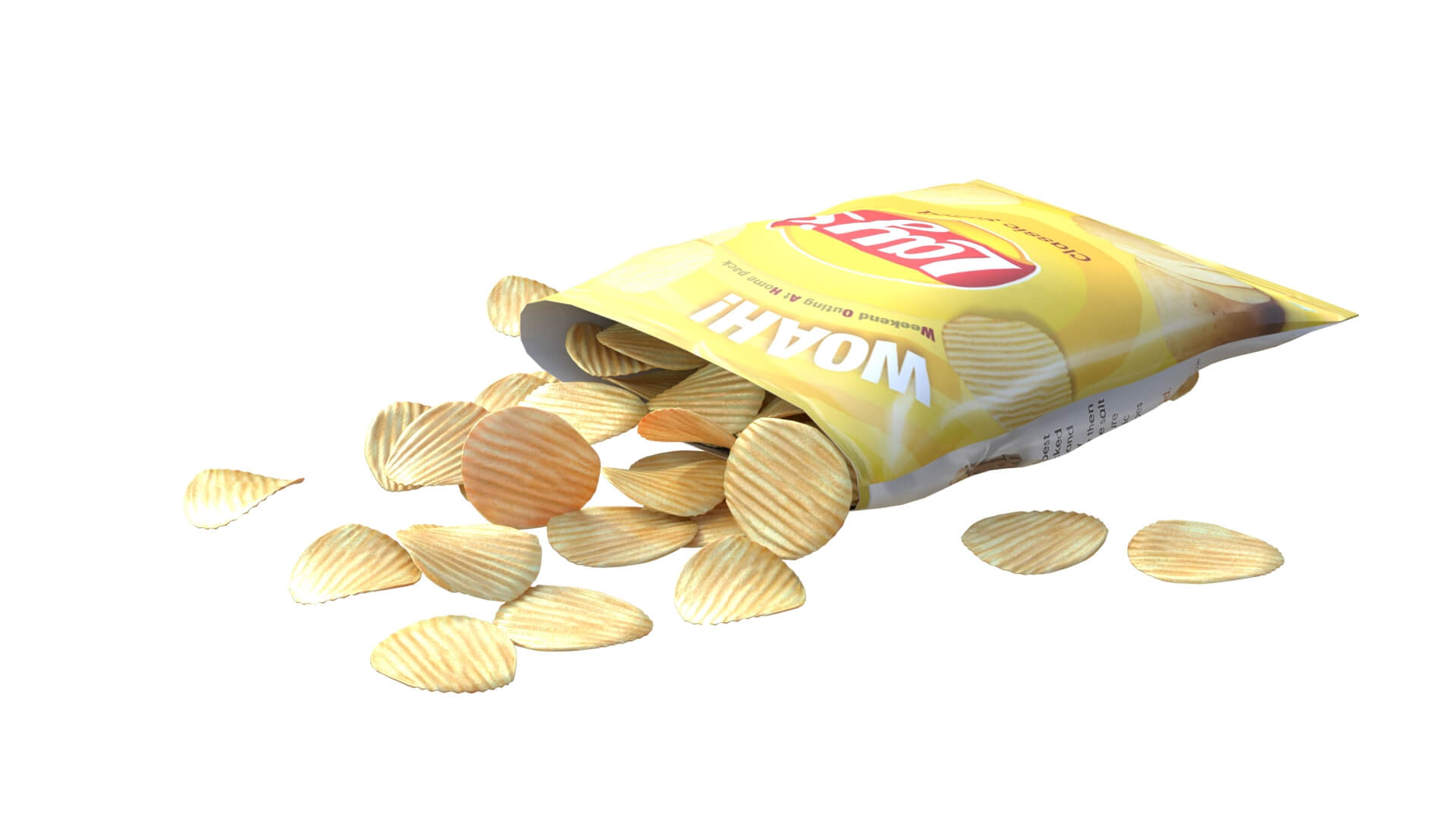 LAY'S Classic Salted - 3D Model by 3dstudio