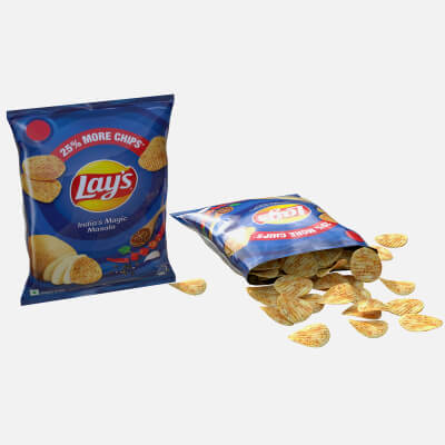 Lay's India Magic Masala - 3D Model by 3dstudio