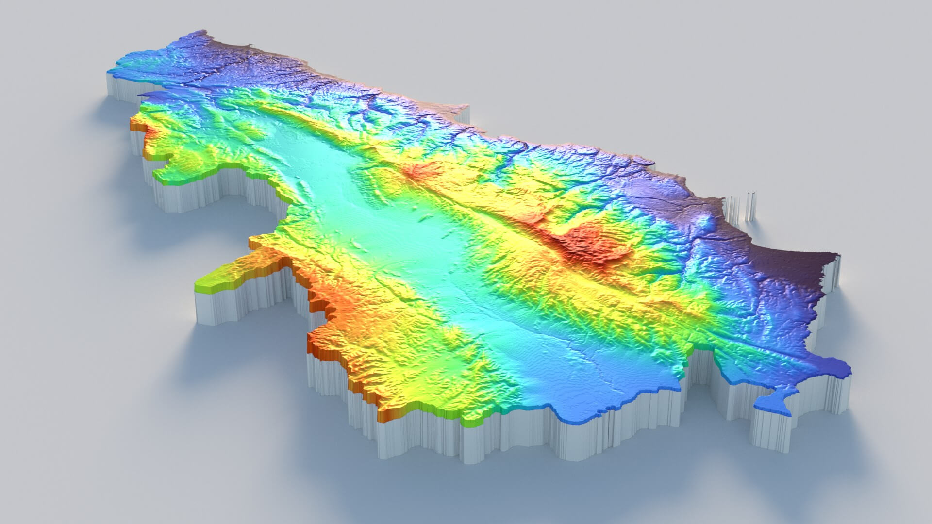 Lebanon Terrain Map - 3D Model by 3dstudio